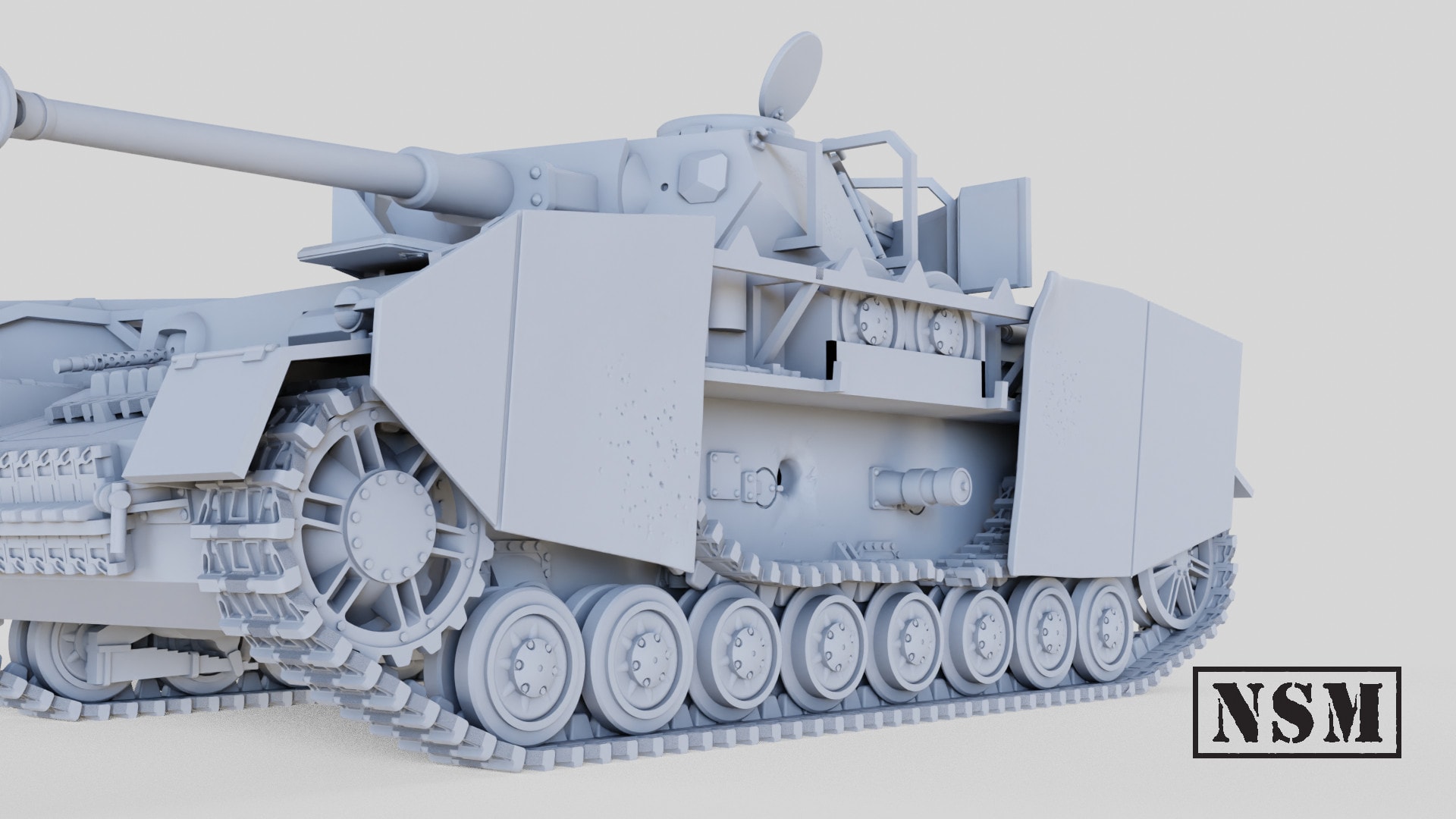 Destroyed Panzer IV H by Night Sky Miniatures - Wargaming3D