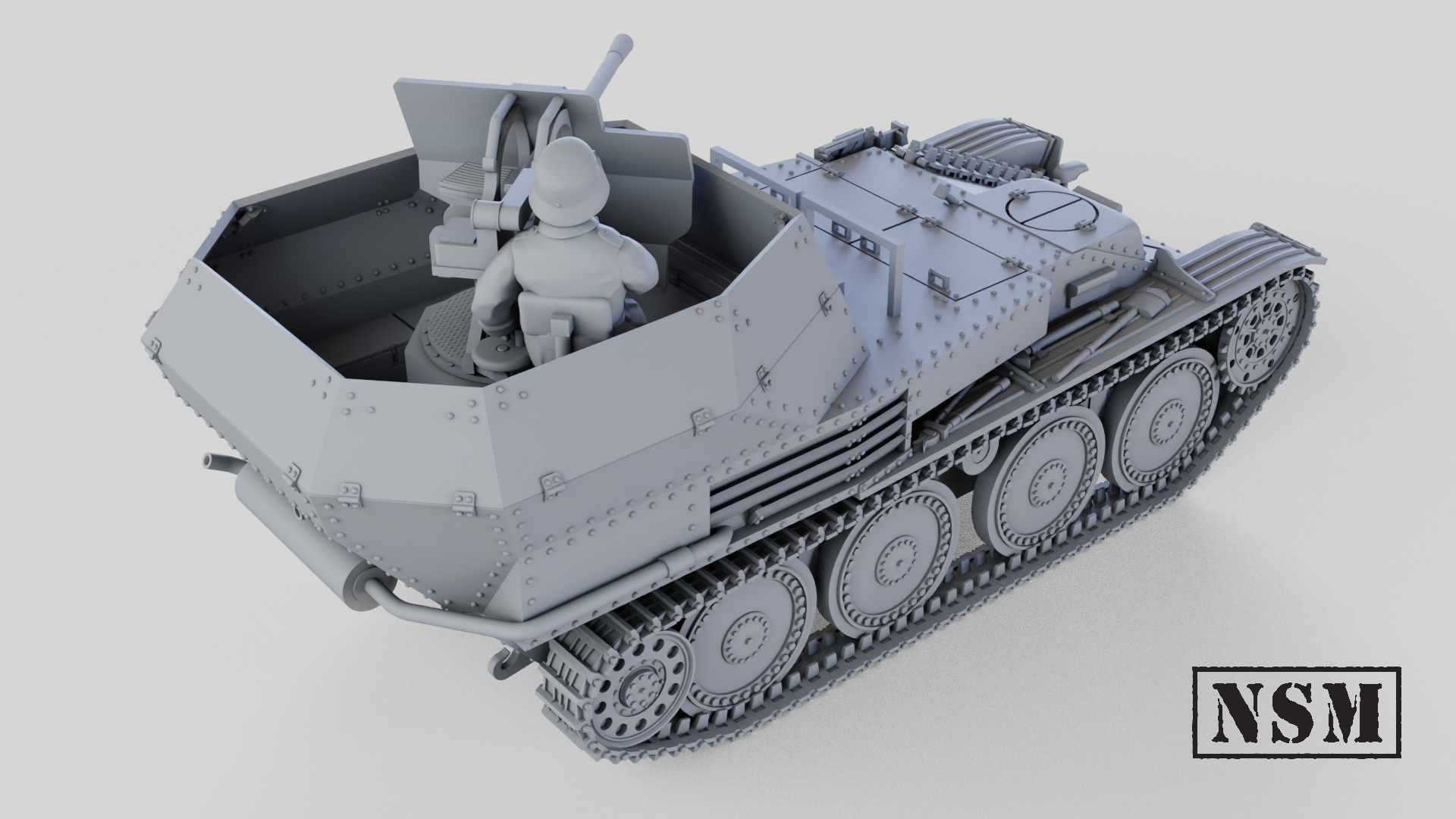 Flakpanzer 38(t) by Night Sky Miniatures - Wargaming3D