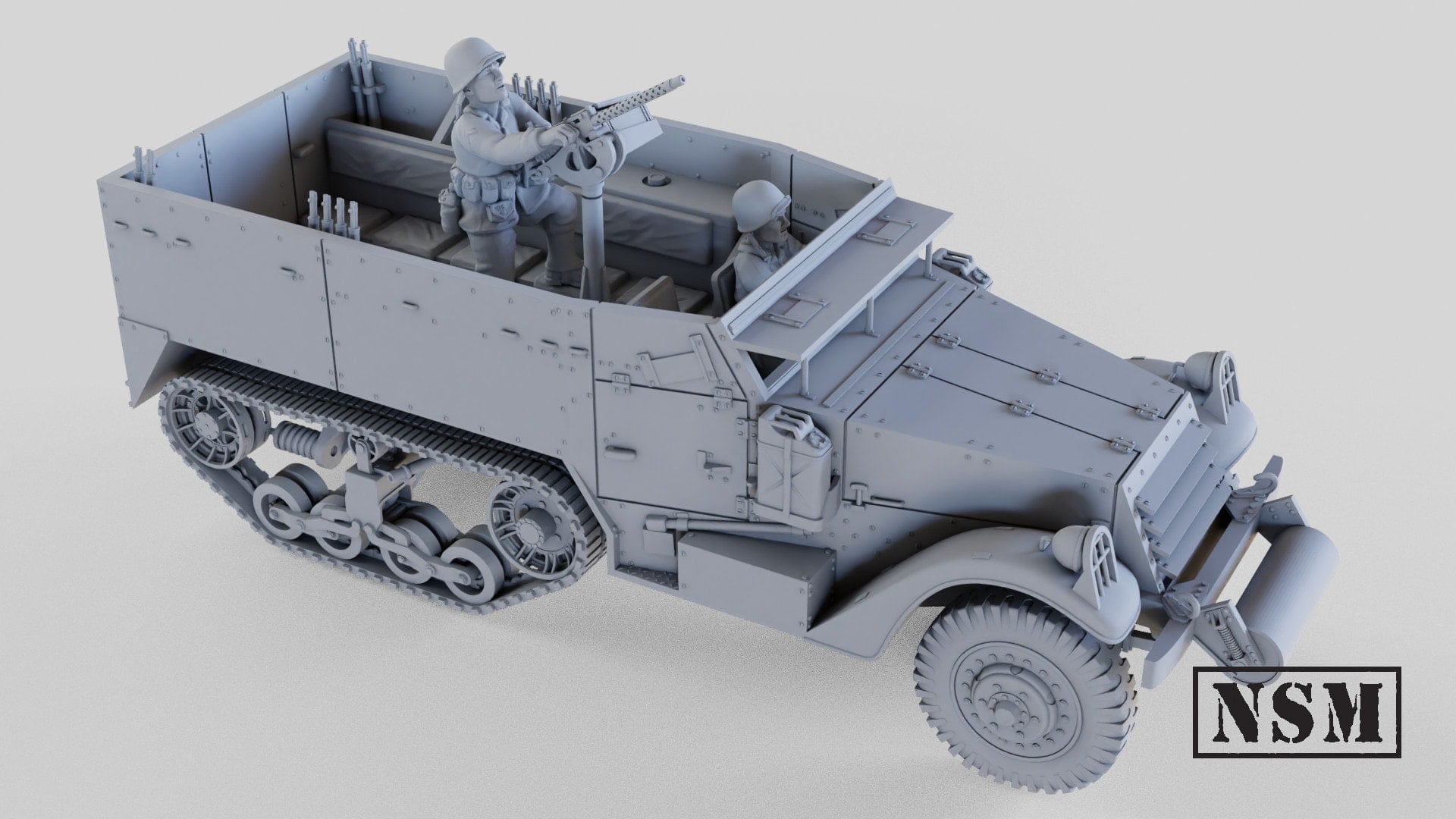 M3 Halftrack - Mid Production by Night Sky Miniatures - Wargaming3D