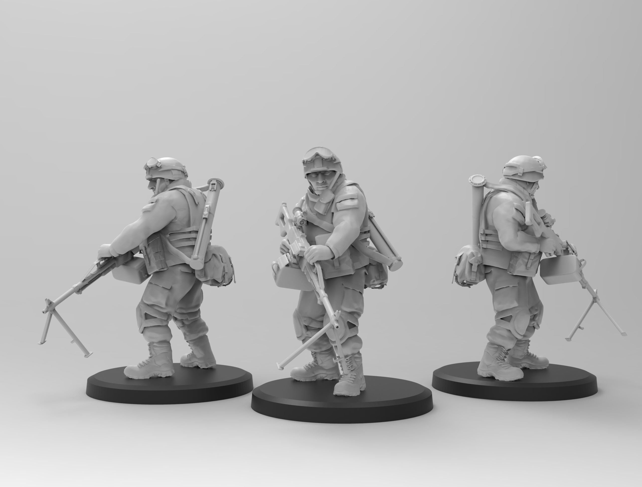 Russian soldier of the modern period (PKP Pecheneg machine gun) by ...