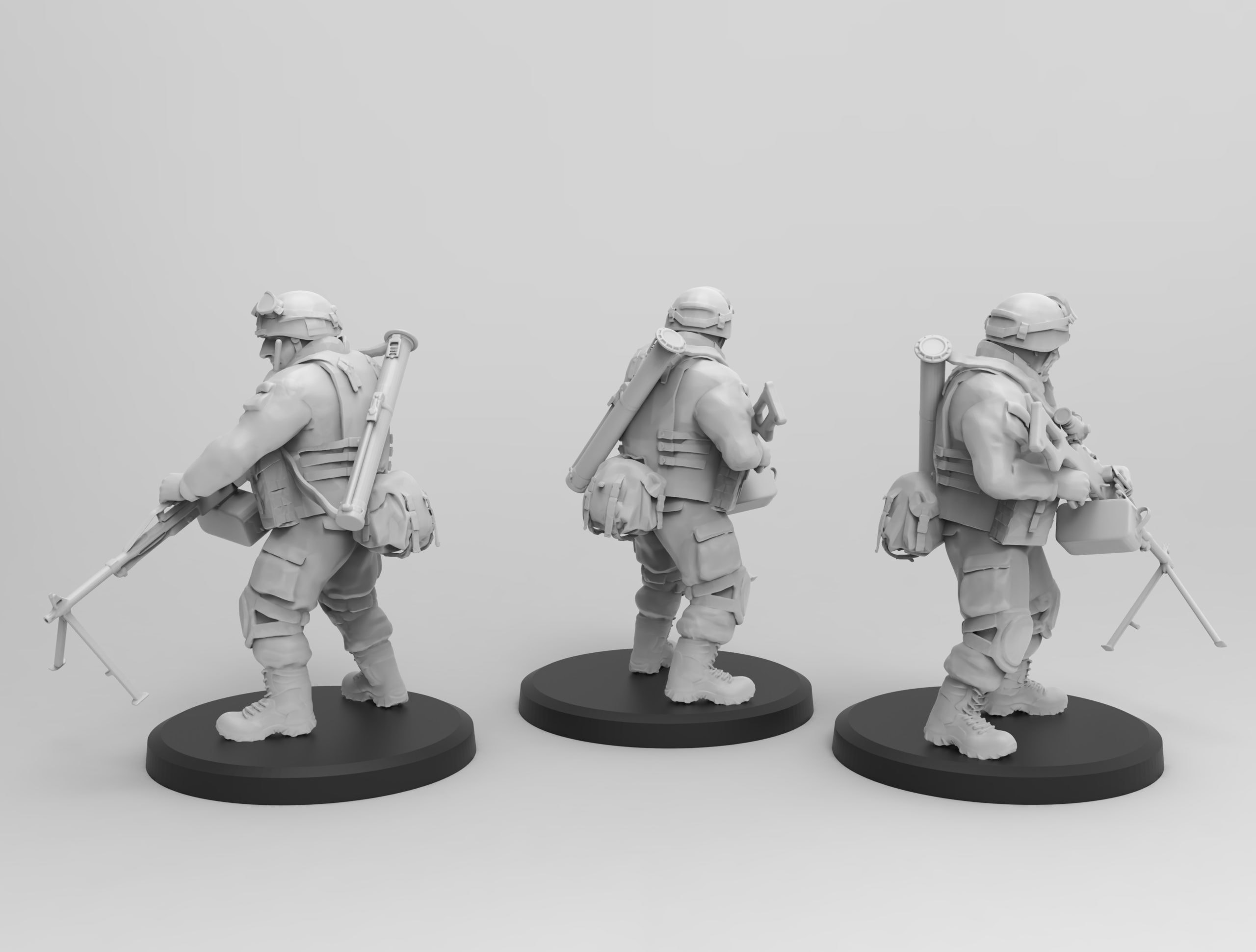 Russian soldier of the modern period (PKP Pecheneg machine gun) by ...