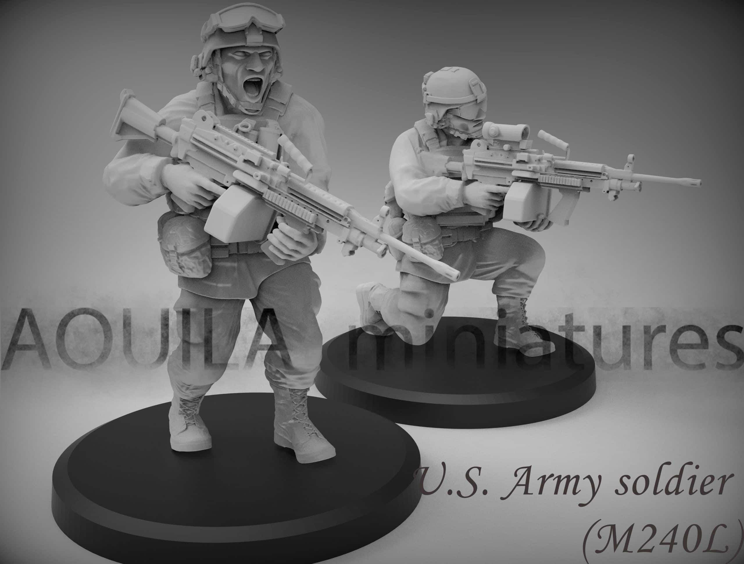 Army Light Infantry Rifle Squad by AQUILA - Wargaming3D