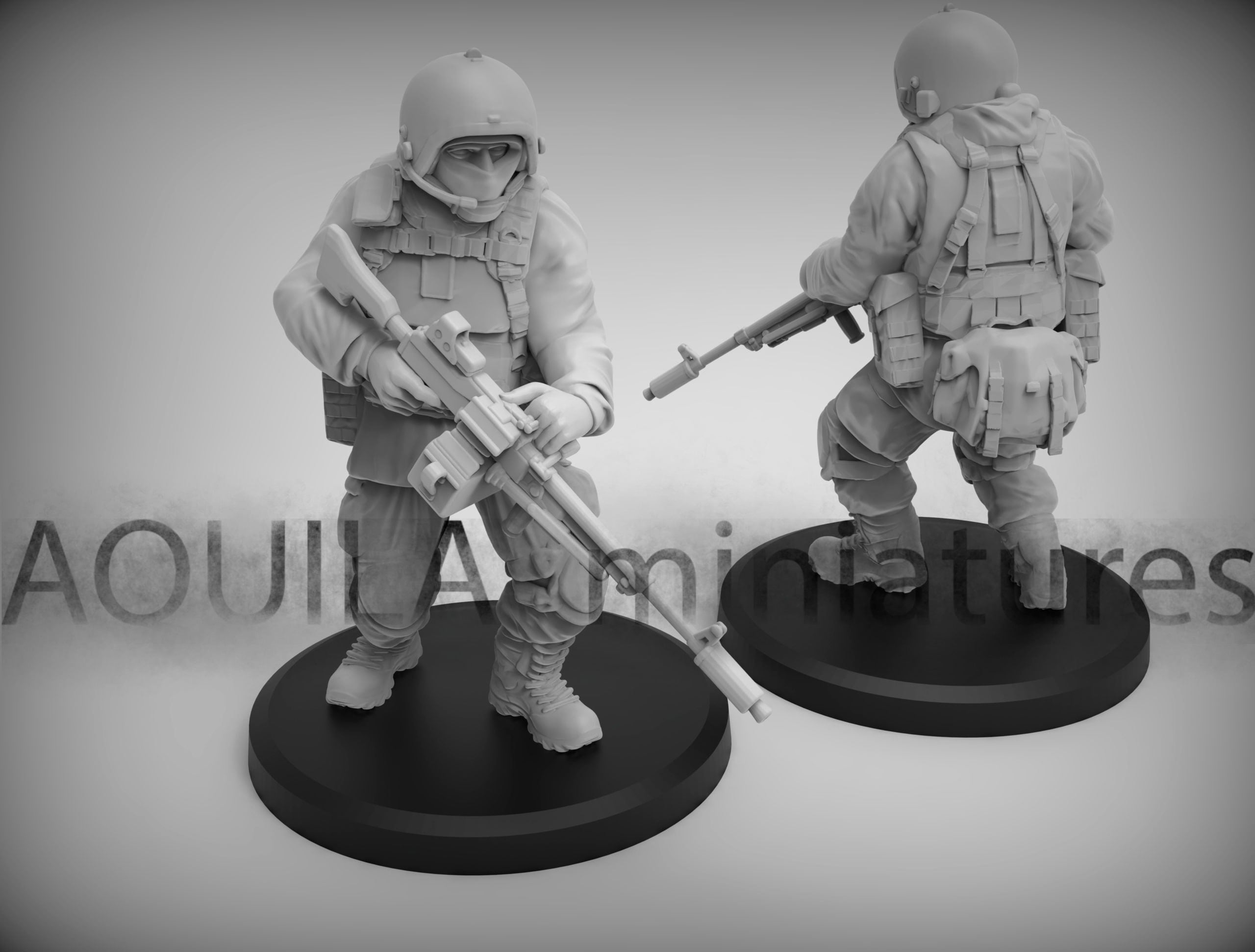 Russian soldier from the assault group (PKP Pecheneg machine gun) by ...