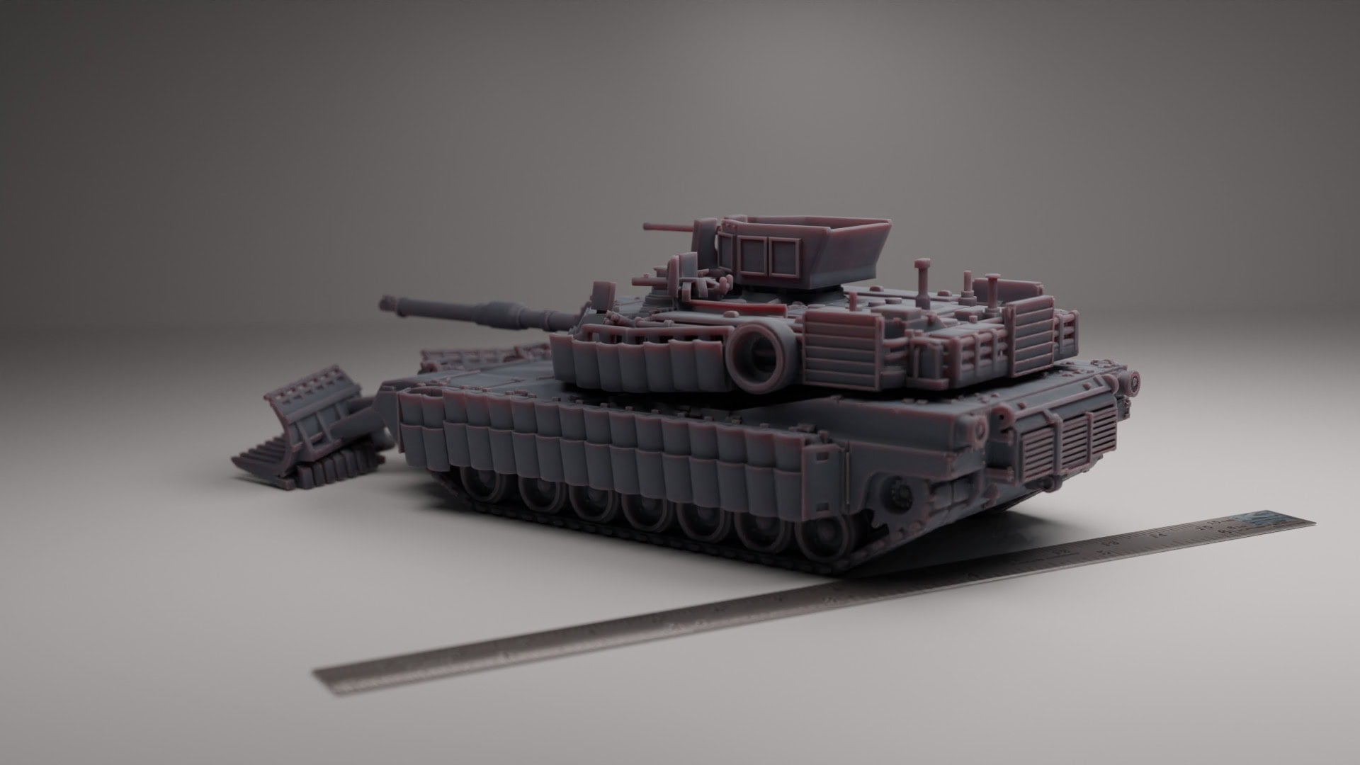 M1A2 ABRAMS WITH MINE PLOW AND TUSK 3 ARMOU by guaro3d - Wargaming3D
