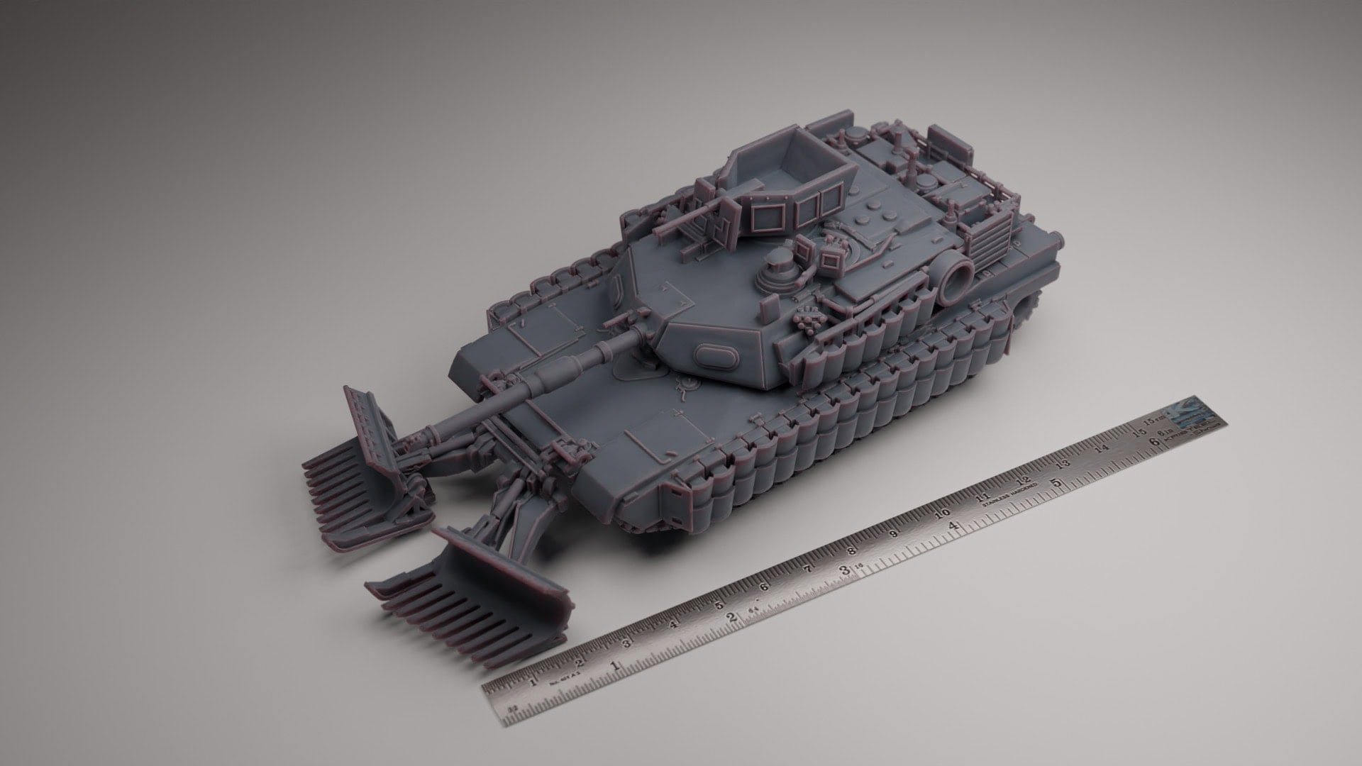 M1A2 ABRAMS WITH MINE PLOW AND TUSK 3 ARMOU by guaro3d - Wargaming3D