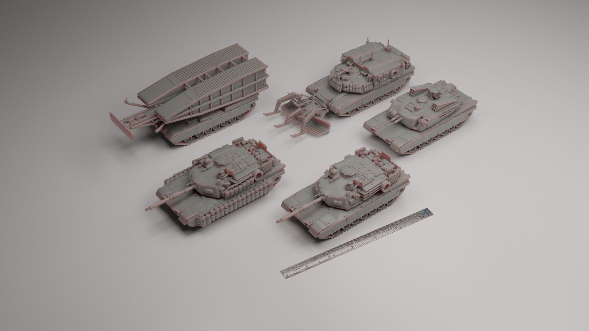 M1 ABRAMS GROUP by guaro3d - Wargaming3D