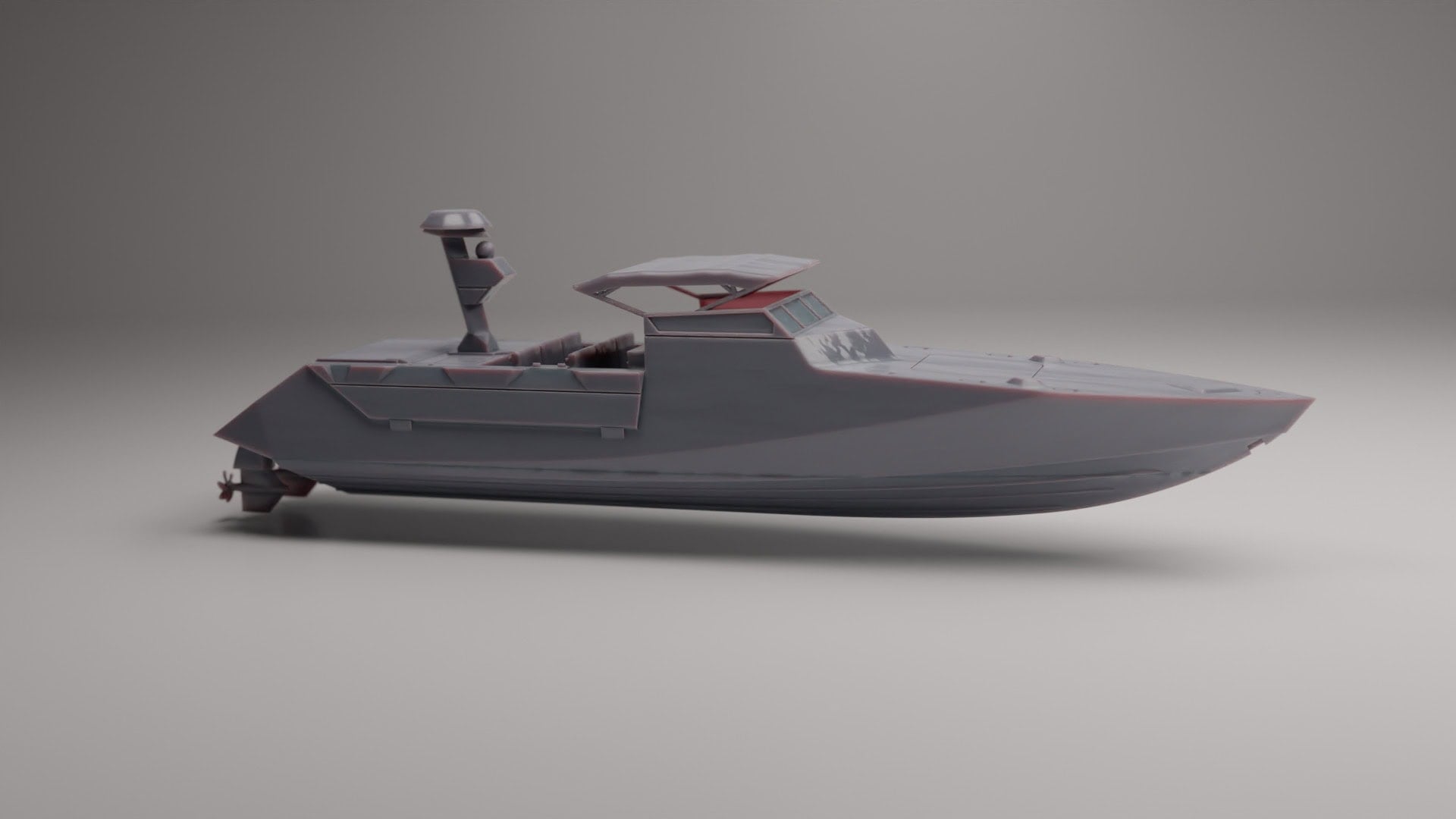 CCV MILITARY SPEED BOAT (FULL HULL AND WATERLINE) by guaro3d - Wargaming3D