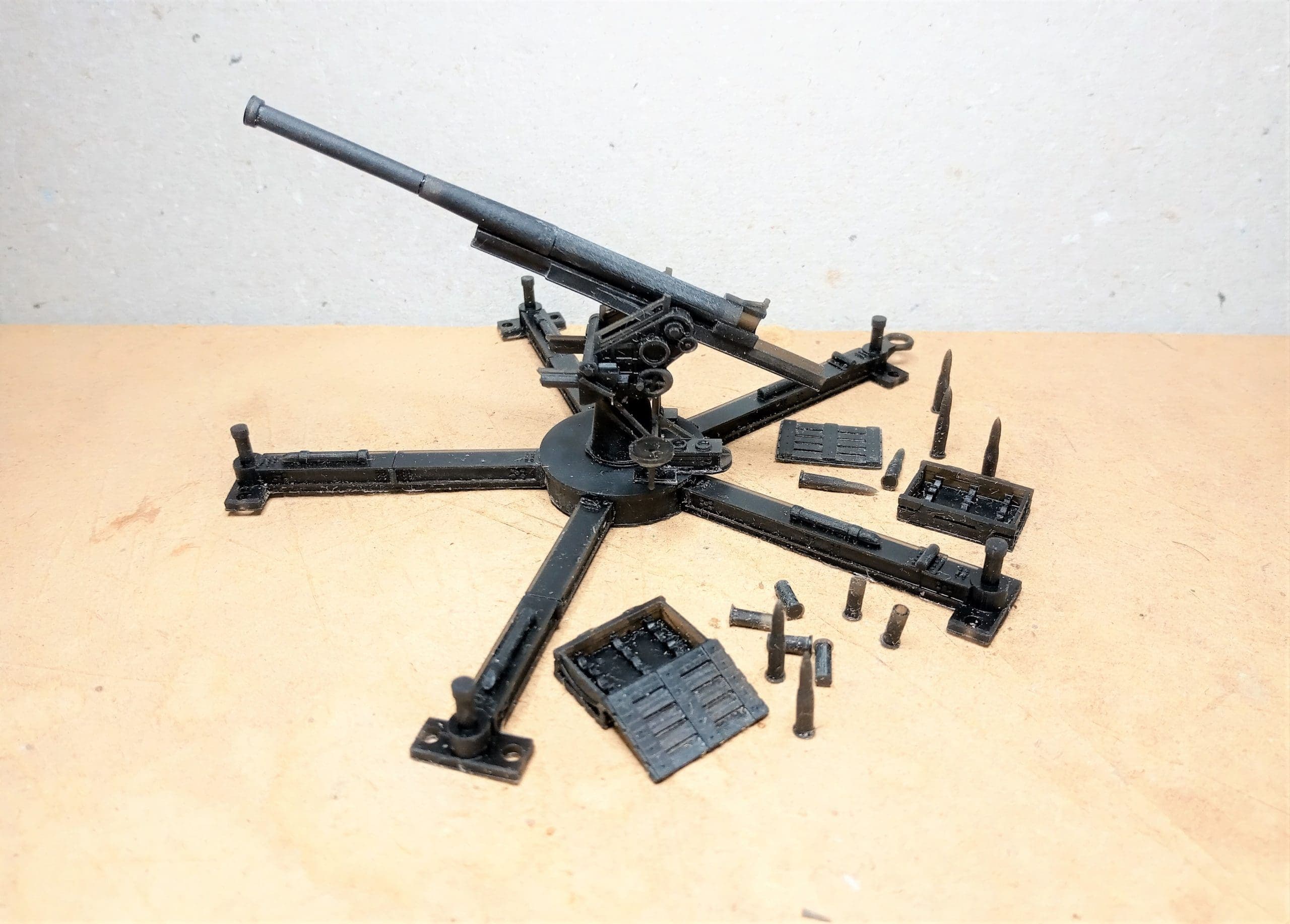 28 mm / 1: 56 Japan Type 88 75 mm AA gun by Studio Grozny - Wargaming3D