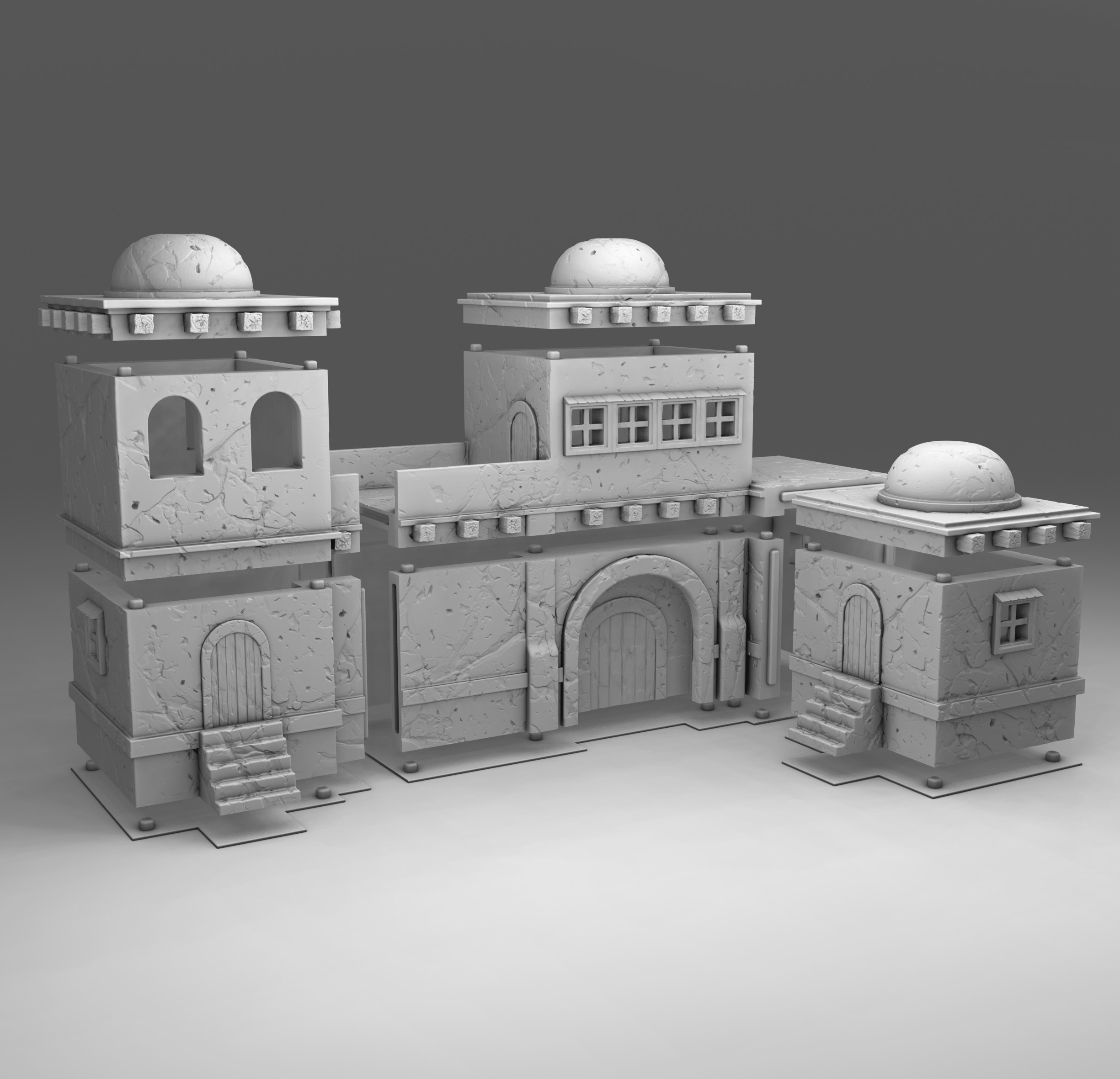28 mm Arab Building Complex by Studio Grozny - Wargaming3D