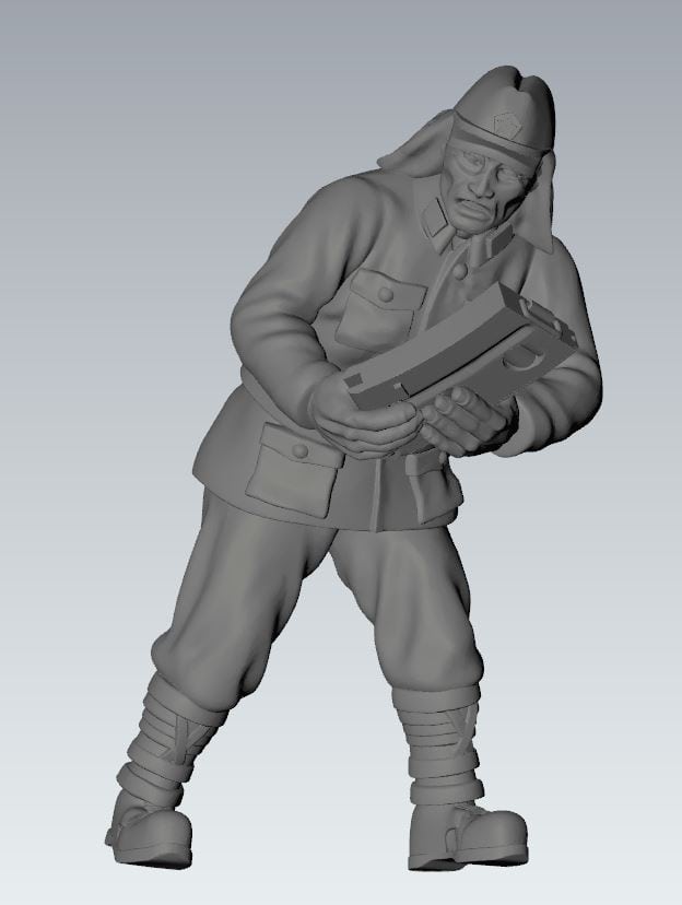 28 mm Japanese AA artillery crew by Studio Grozny - Wargaming3D