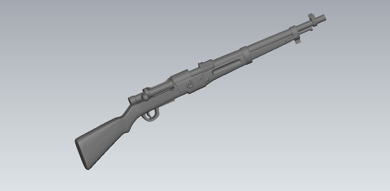 28 mm Type 2 paratrooper rifle by Studio Grozny - Wargaming3D