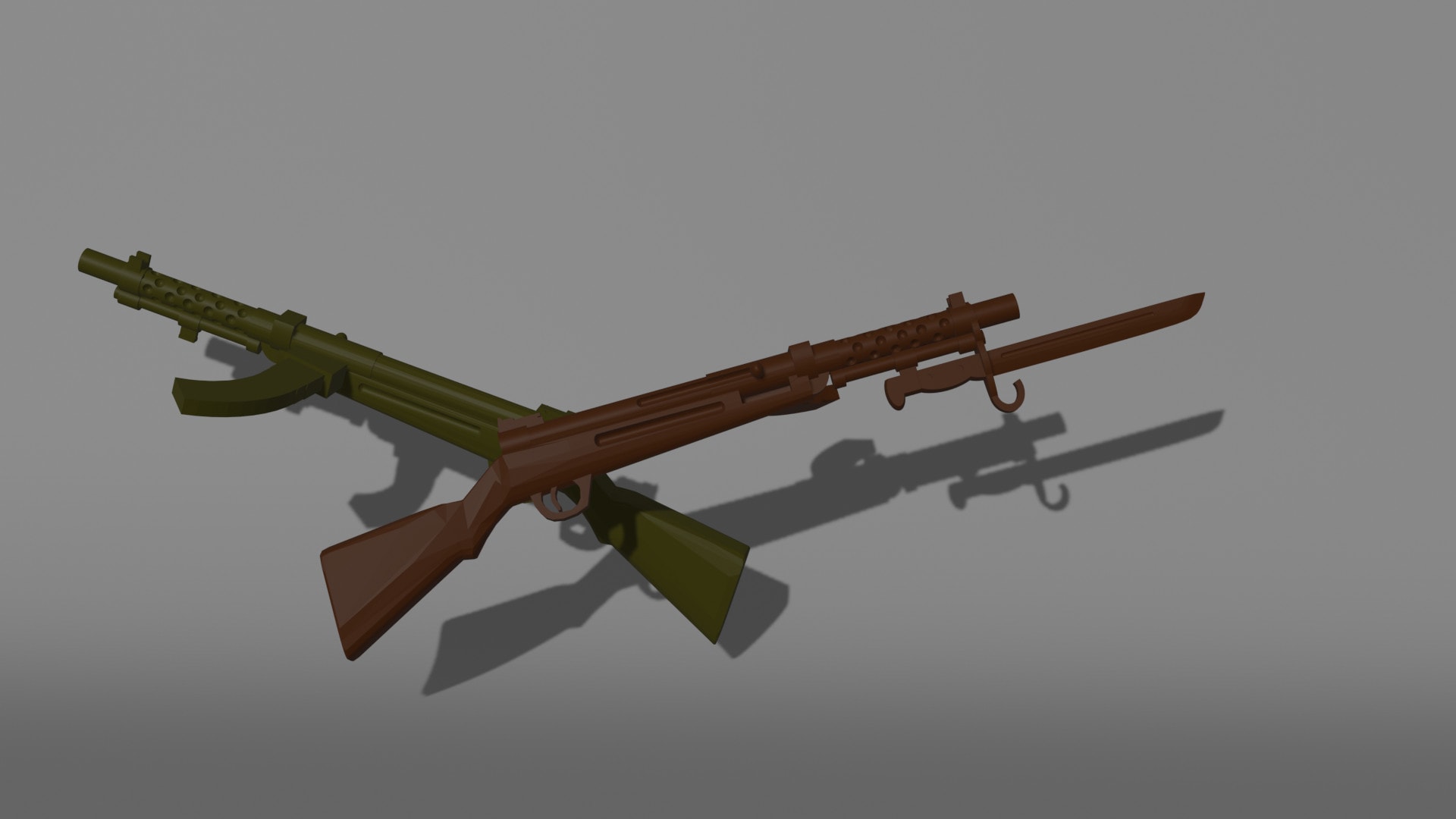 28 mm Japan type 100 smg by Studio Grozny - Wargaming3D
