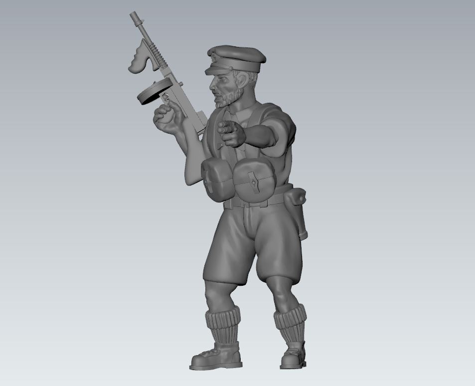 28 mm SAS-LRDG infantry squad by Studio Grozny - Wargaming3D