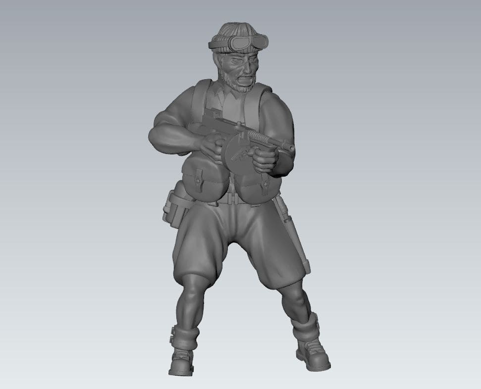 28 mm SAS-LRDG infantry squad by Studio Grozny - Wargaming3D