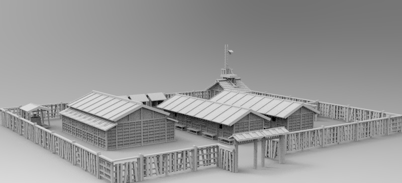 28 mm Japan Old Town Bundle by Studio Grozny - Wargaming3D