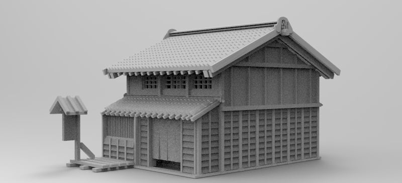 28 mm Japan Old Town Bundle by Studio Grozny - Wargaming3D