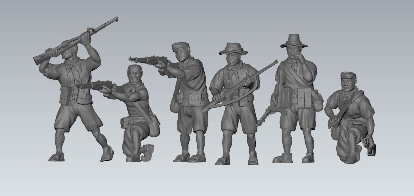 28 mm Native Irregular Fighters by Studio Grozny - Wargaming3D