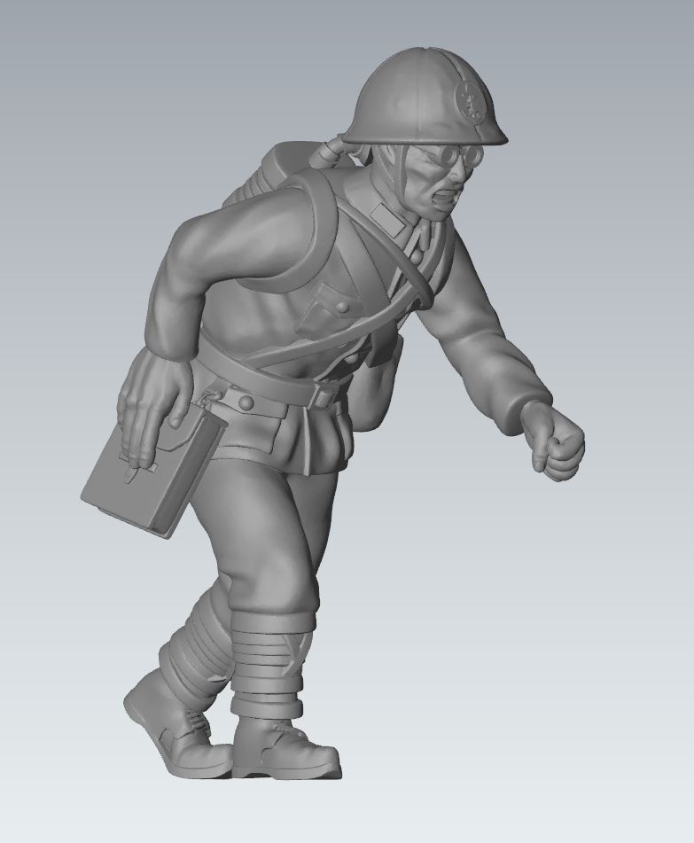 28 mm Japanese SNLF Medic Team by Studio Grozny - Wargaming3D