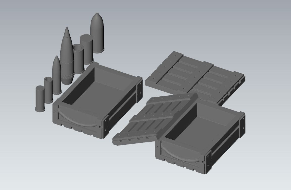 28 mm USMC gun crew by Studio Grozny - Wargaming3D