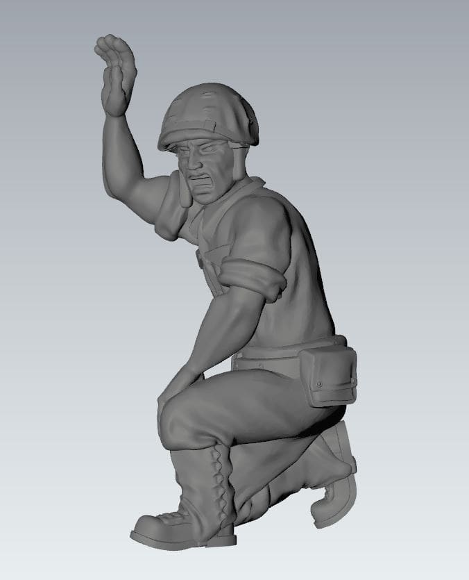 28 mm USMC gun crew by Studio Grozny - Wargaming3D