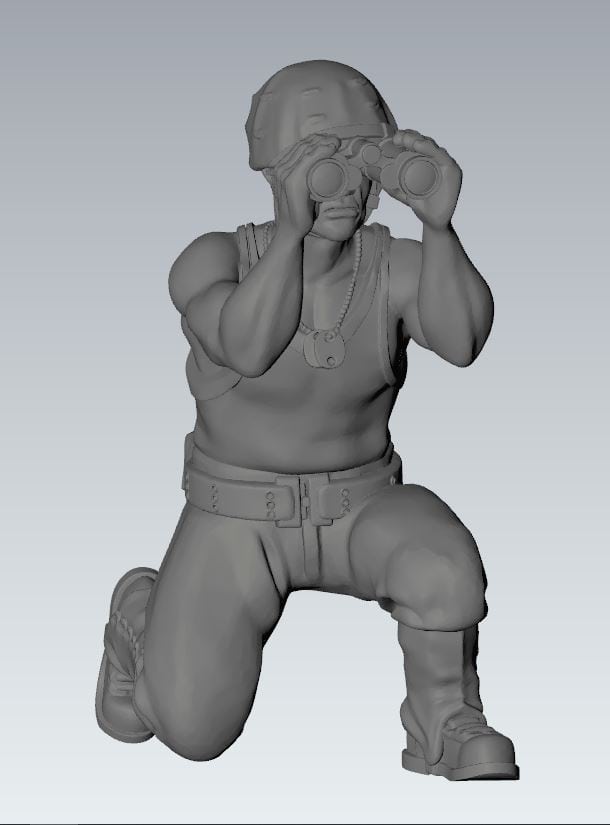 28 mm USMC gun crew by Studio Grozny - Wargaming3D