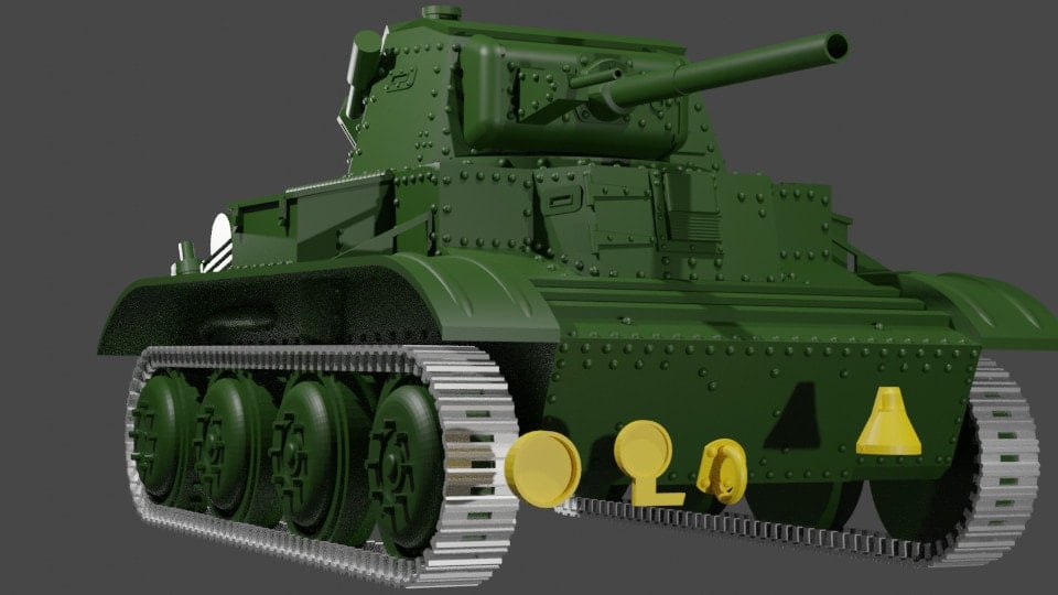 Light Tank Mk VII Tetrarch by zirrian - Wargaming3D