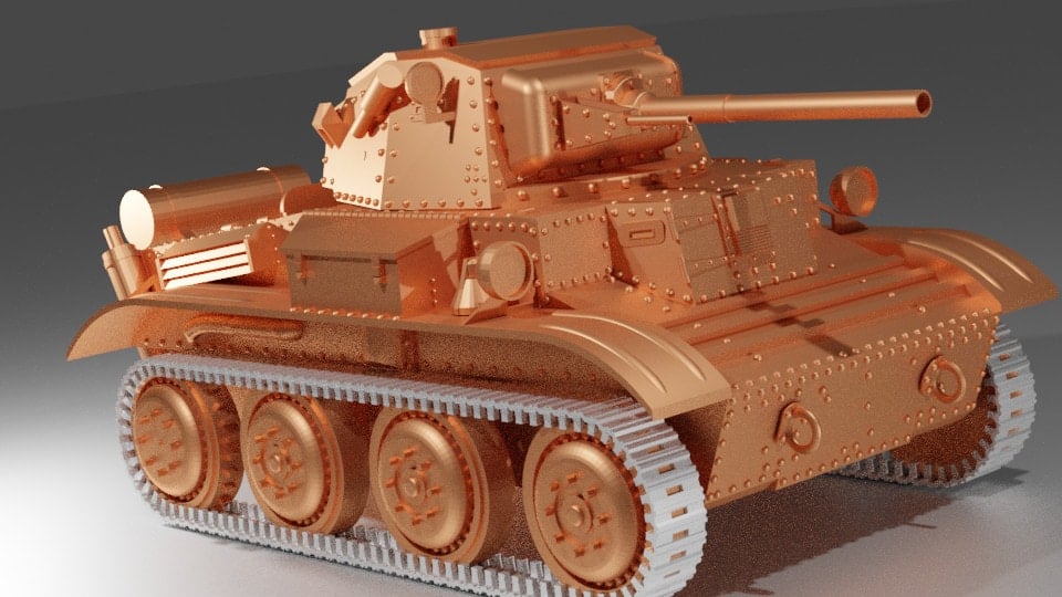 Light Tank Mk VII Tetrarch by zirrian - Wargaming3D
