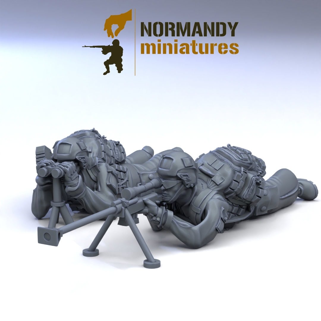 MODERN FRENCH PGM HEAVY SNIPER by Normandy Miniatures - Wargaming3D