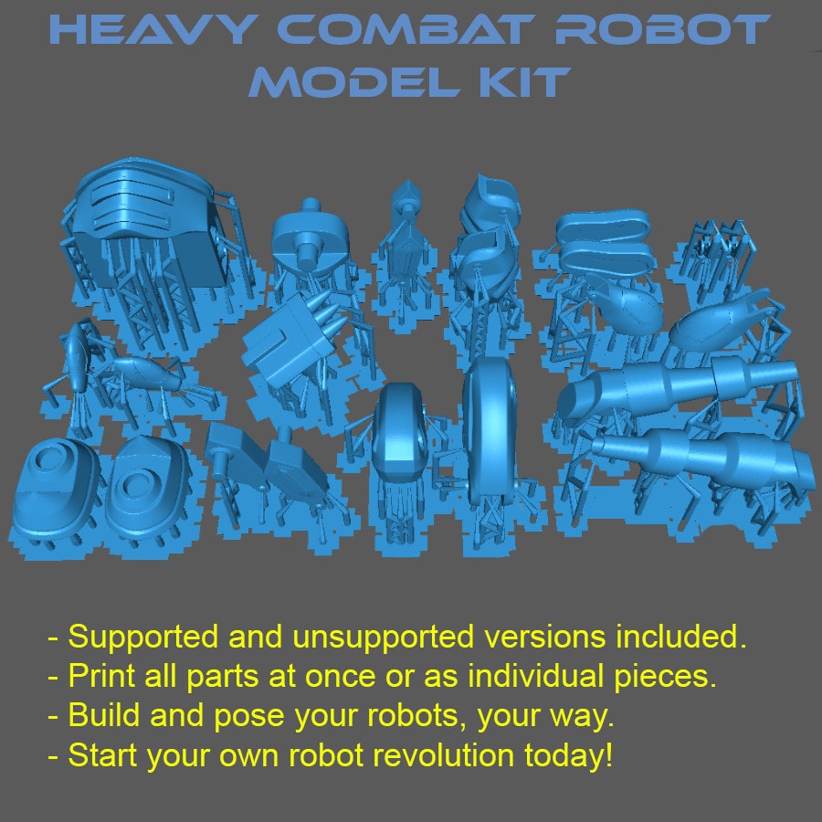 Heavy Combat Robot Model Kit by nonPareil Institute / PowerSourcing ...