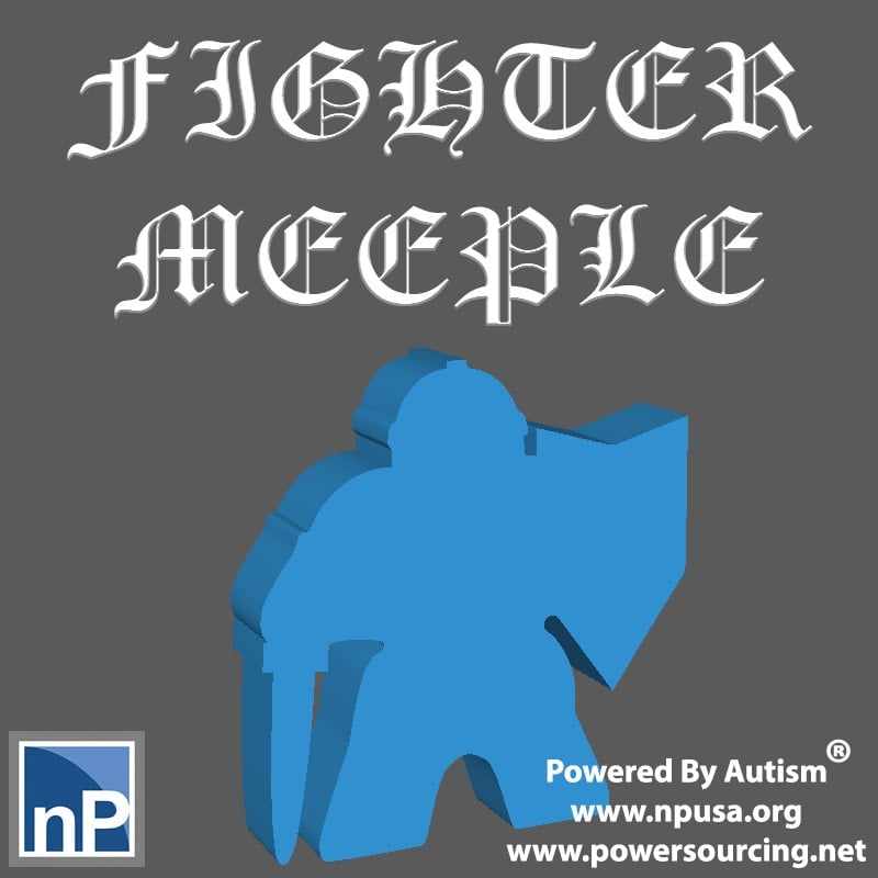 Fighter Meeple by nonPareil Institute / PowerSourcing - MiniHoarder