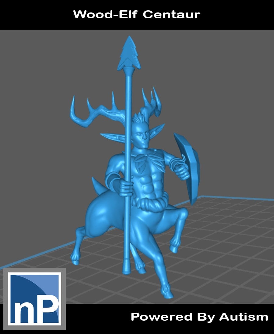 Wood-elf Centaur by nonPareil Institute / PowerSourcing - MiniHoarder