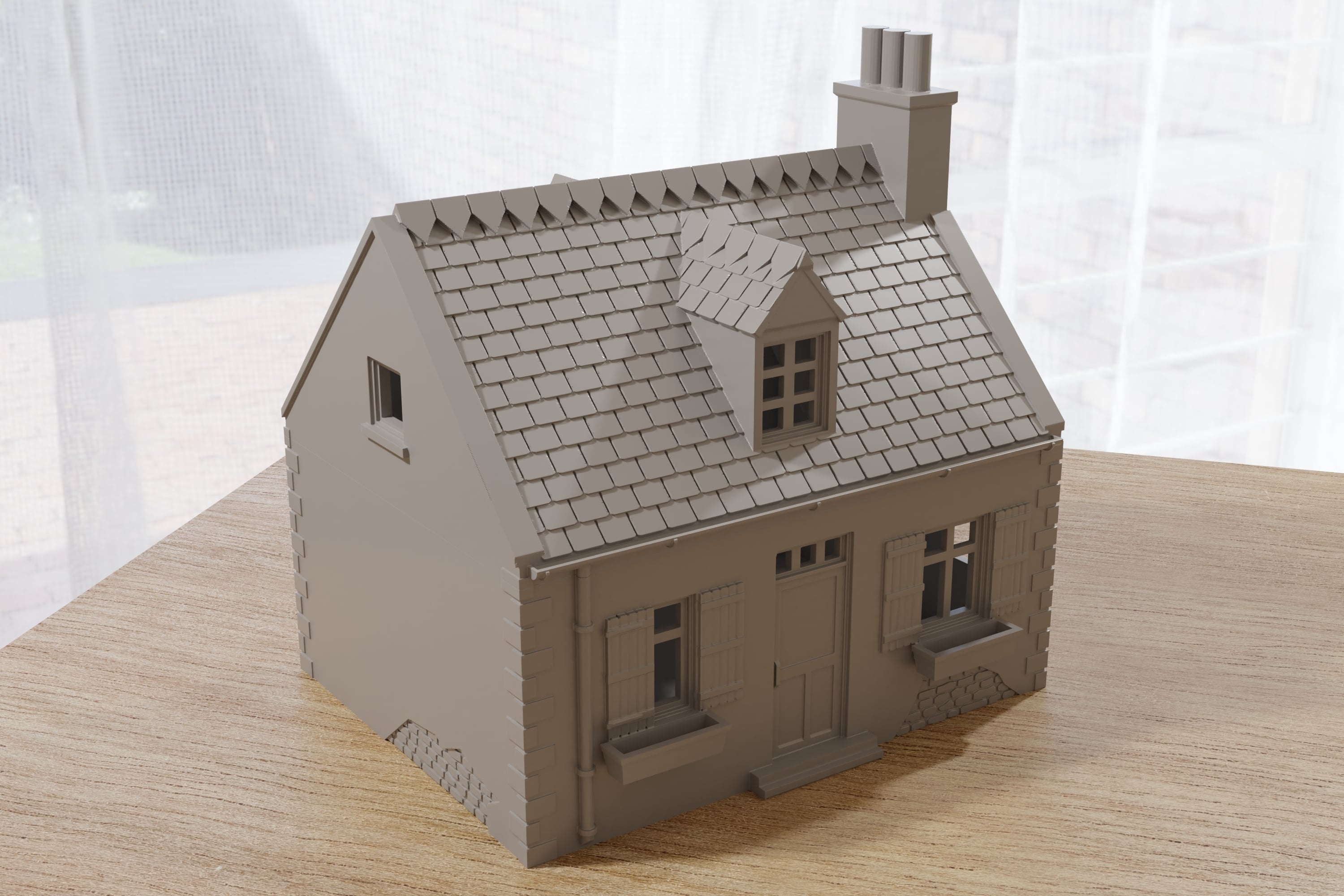 Normandy Village Cottage SS T2 - Intact and Destroyed - WW2 Wargaming ...