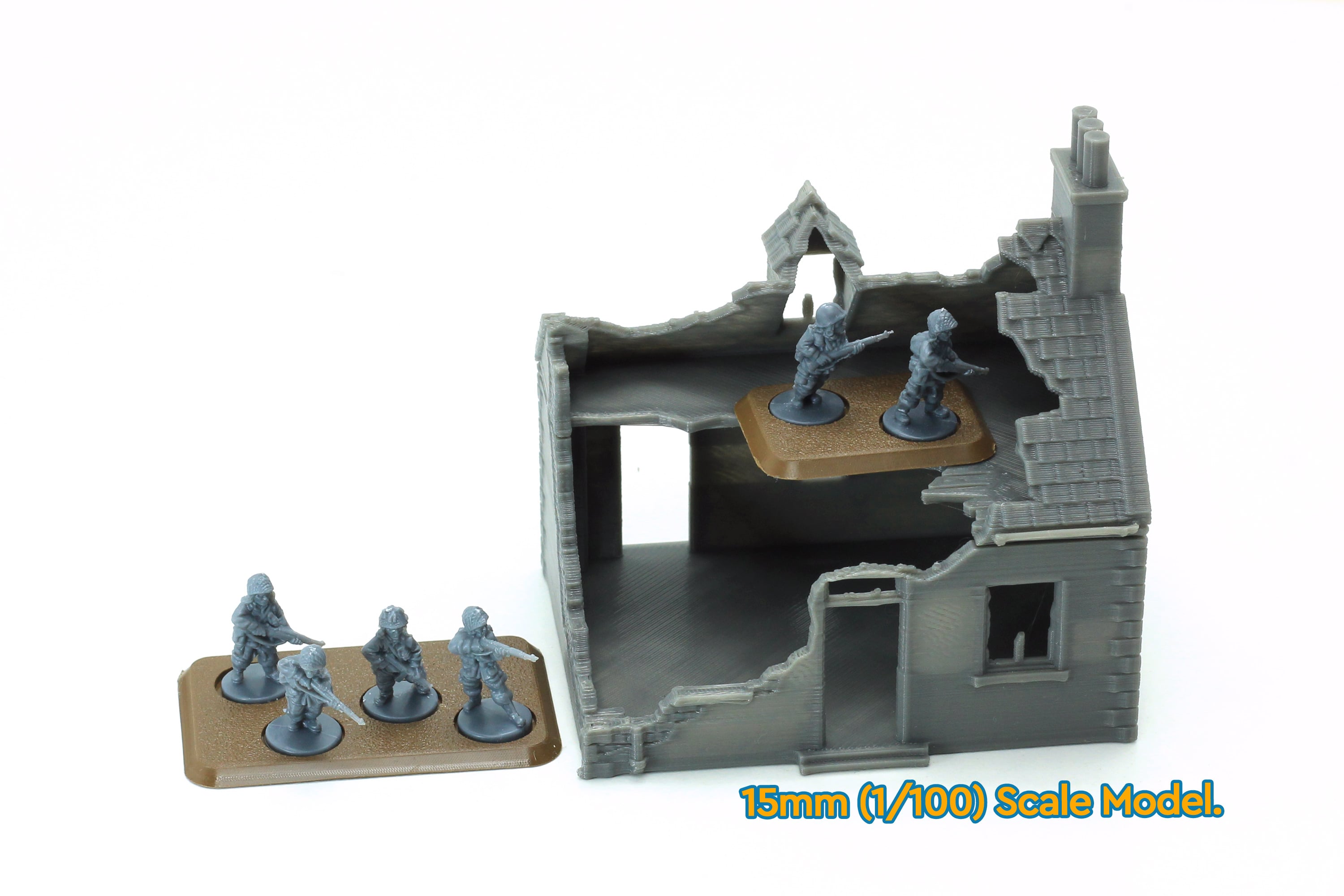 Normandy Village Cottage SS T2 - Intact and Destroyed - WW2 Wargaming Terrain by Patrick ...