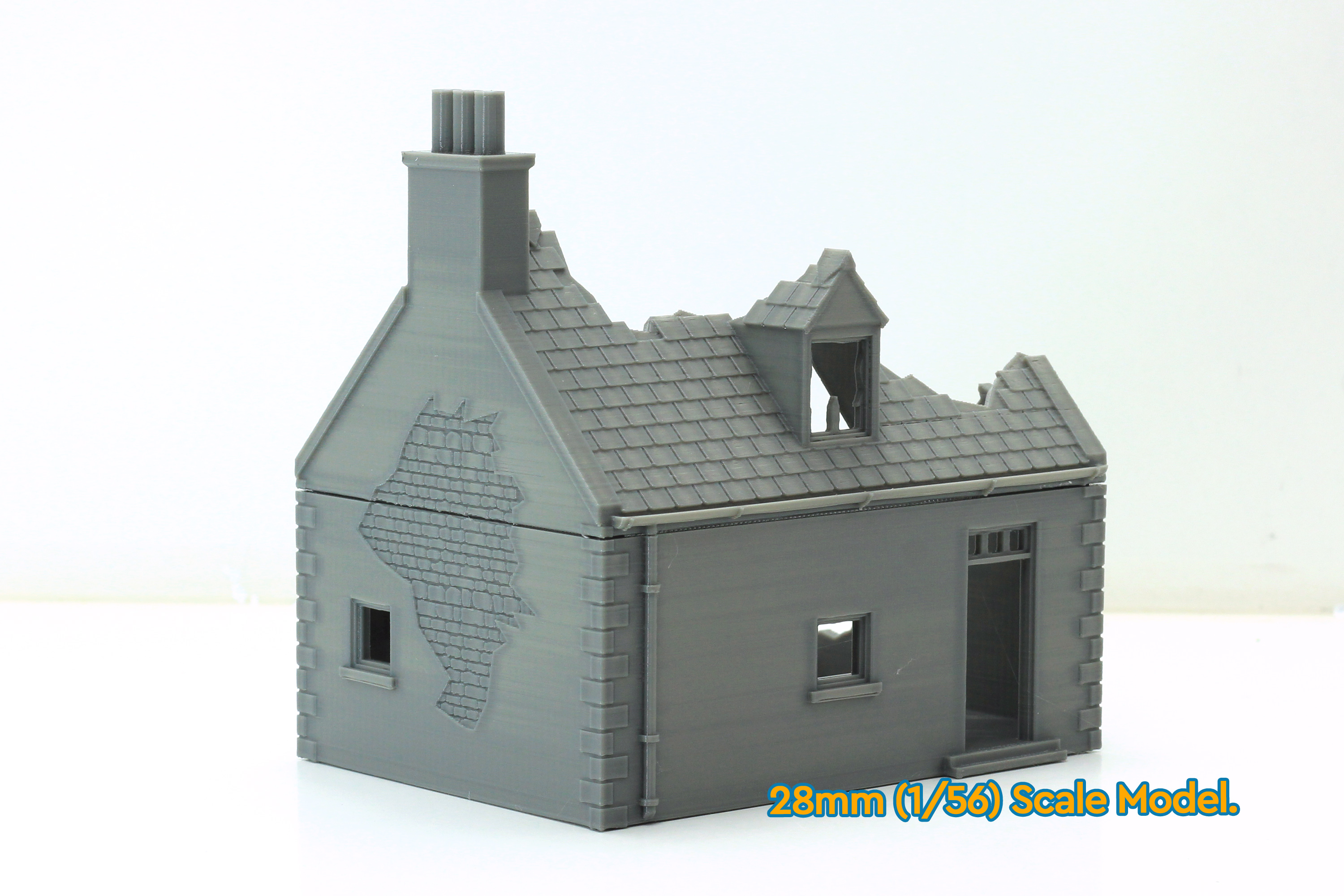 Normandy Village Cottage SS T2 - Intact and Destroyed - WW2 Wargaming ...