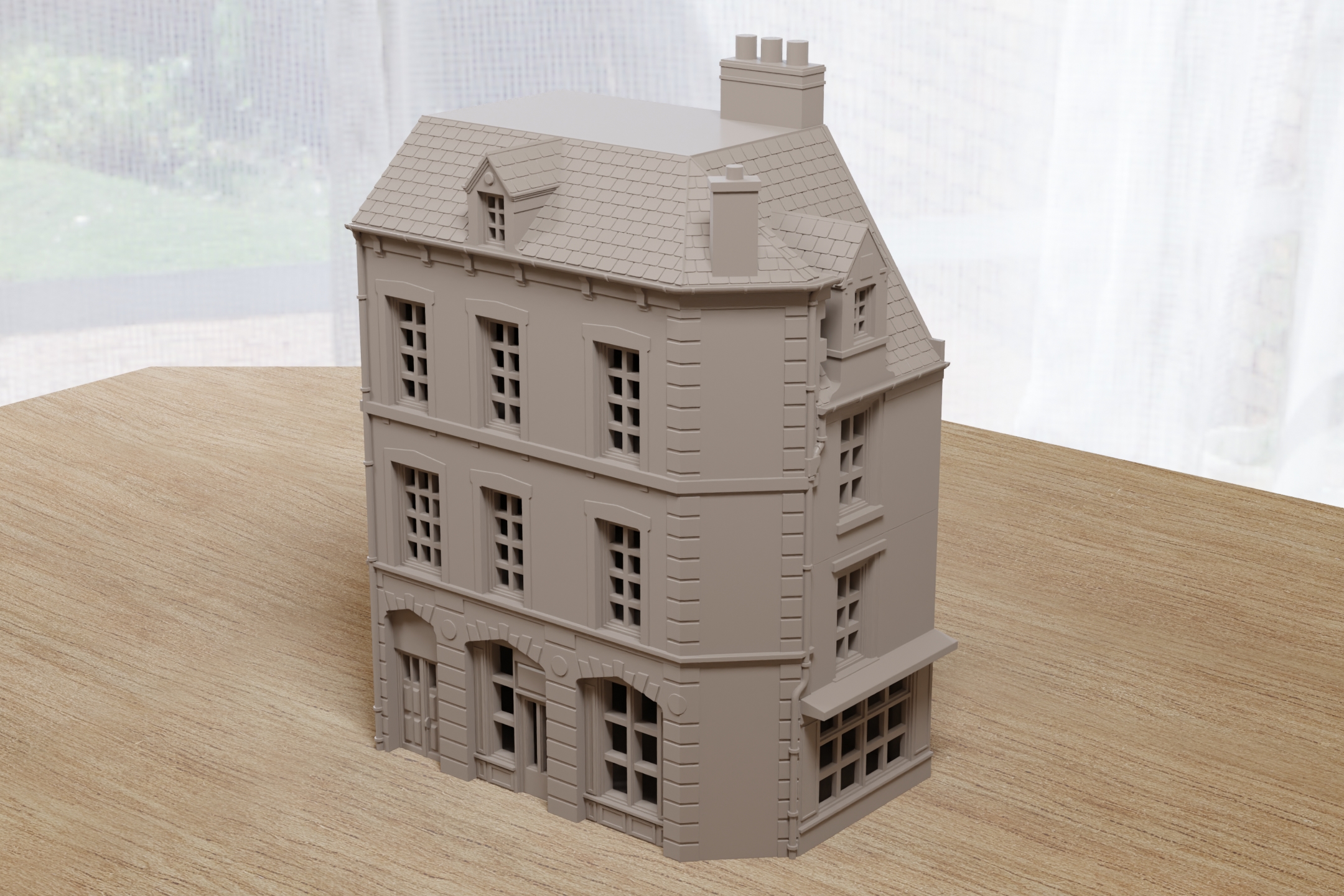 Caen Corner Building Type2 - Miniature Wargaming French Terrain WW2 by ...