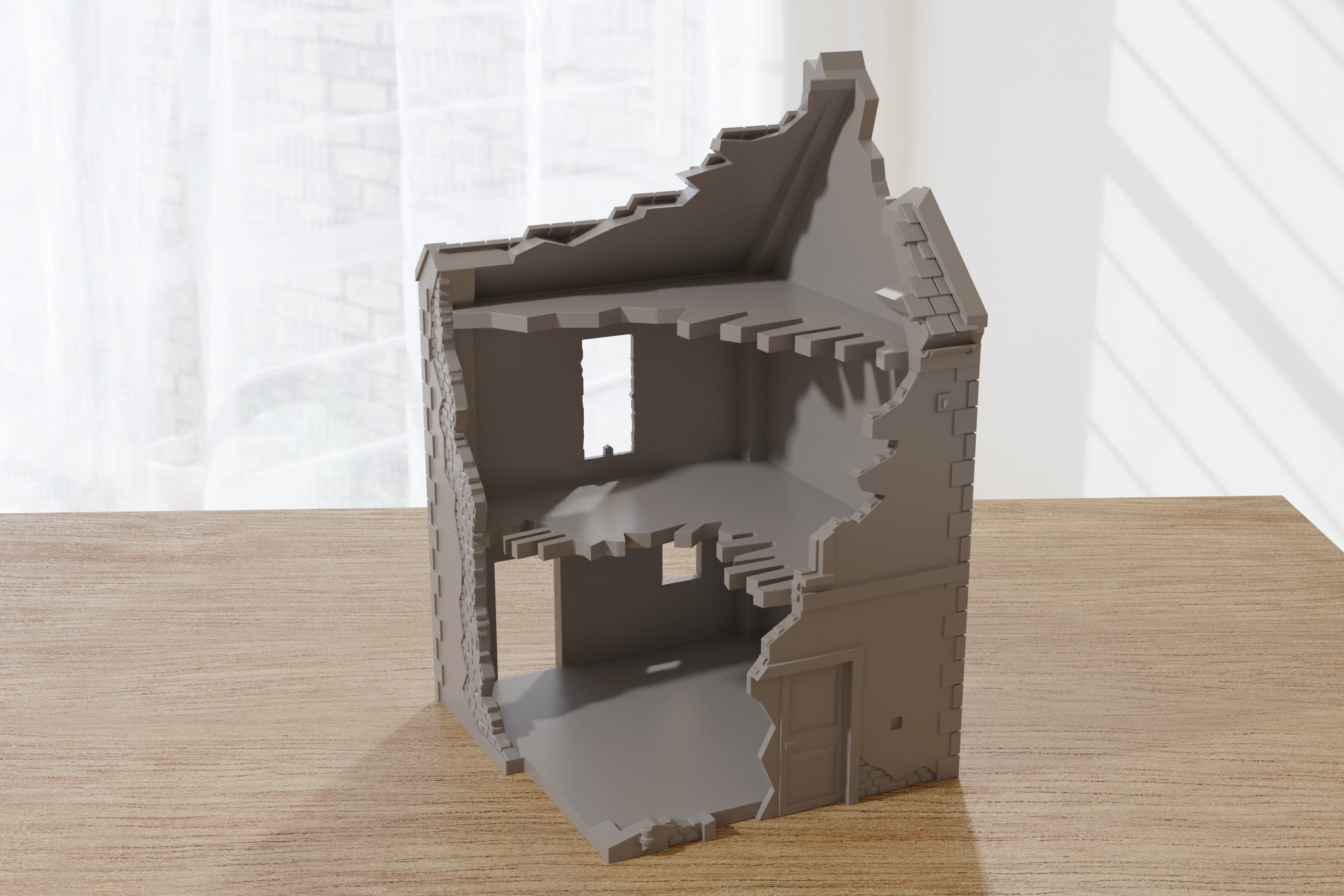 Normandy Village Cottage DS T6 - Intact and Destroyed - WW2 Wargaming ...