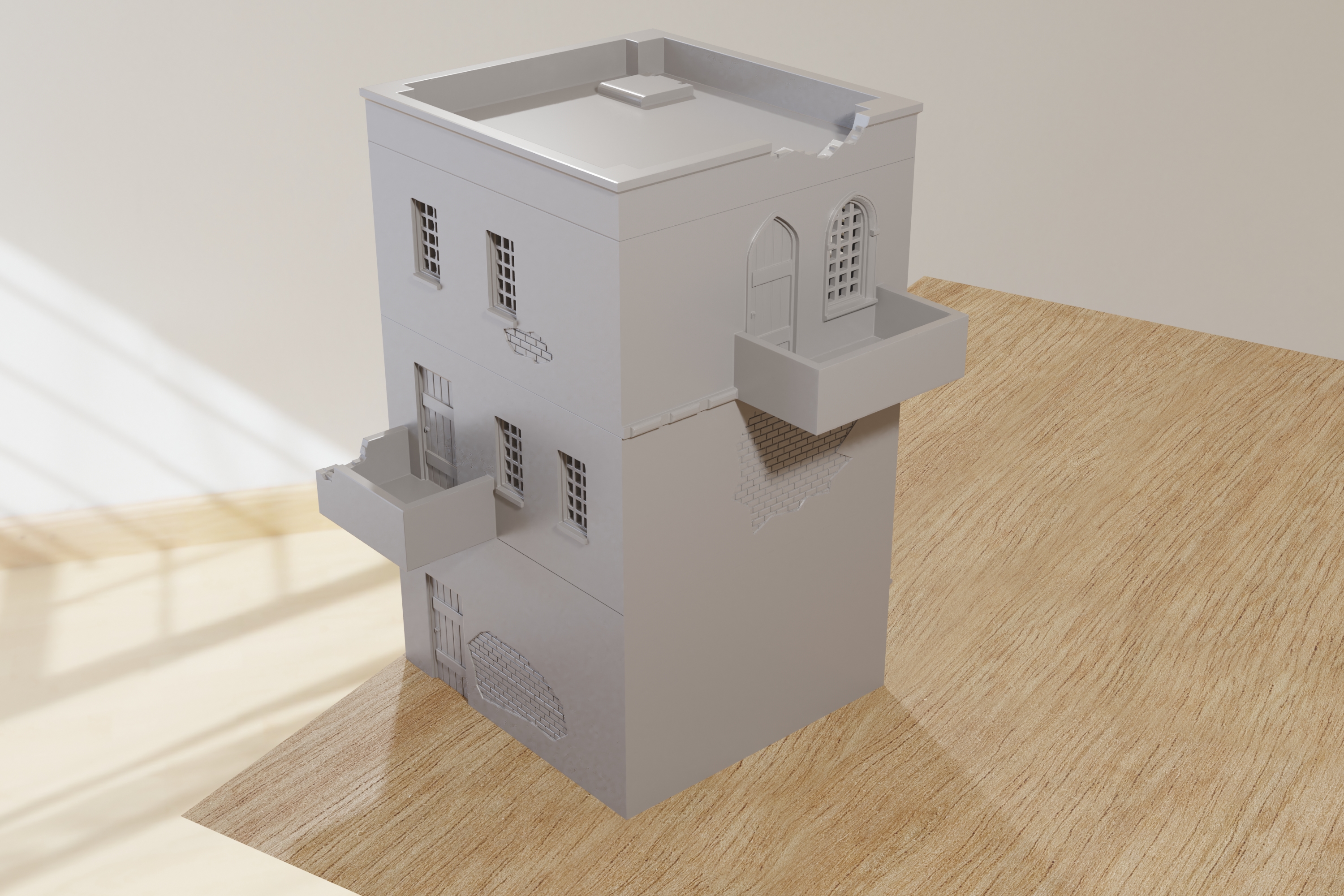 Arab Urban House DH 3 Corner Block - WW2 to Modern Wargaming Terrain by ...