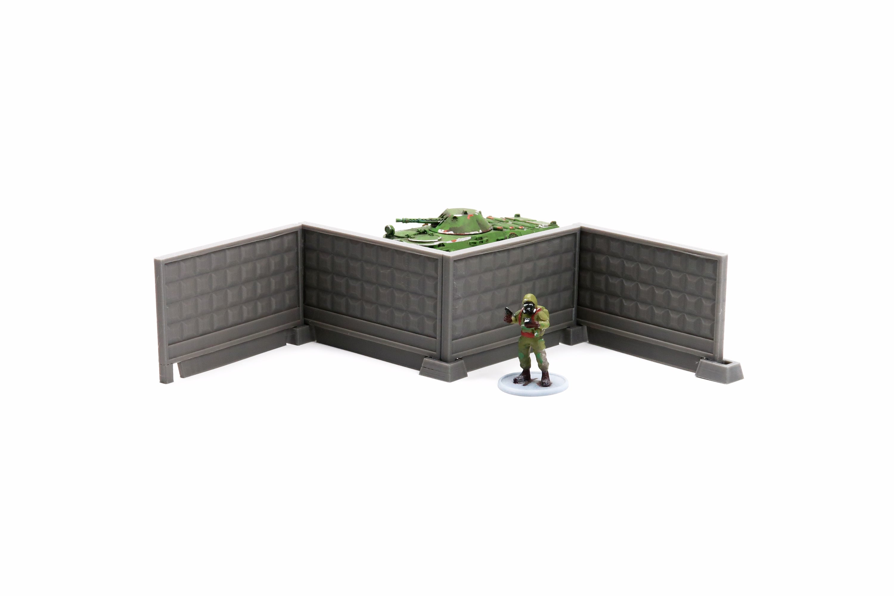 PO2 Concrete Fence Modular - Zona Alfa Soviet Era Wargaming Terrain by ...