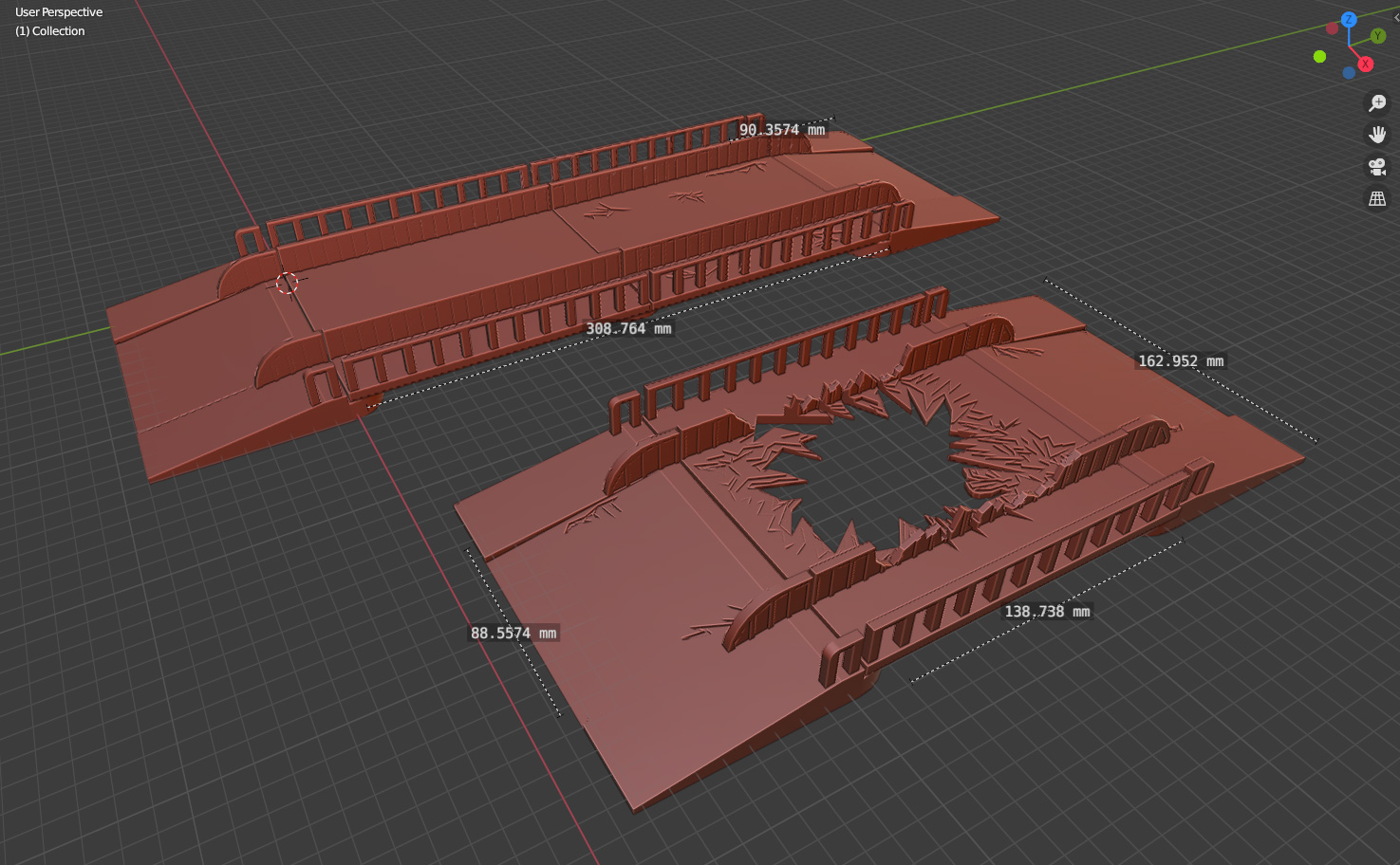 Flat Steel Bridge - Tabletop Wagaming Terrain copy by Patrick ...