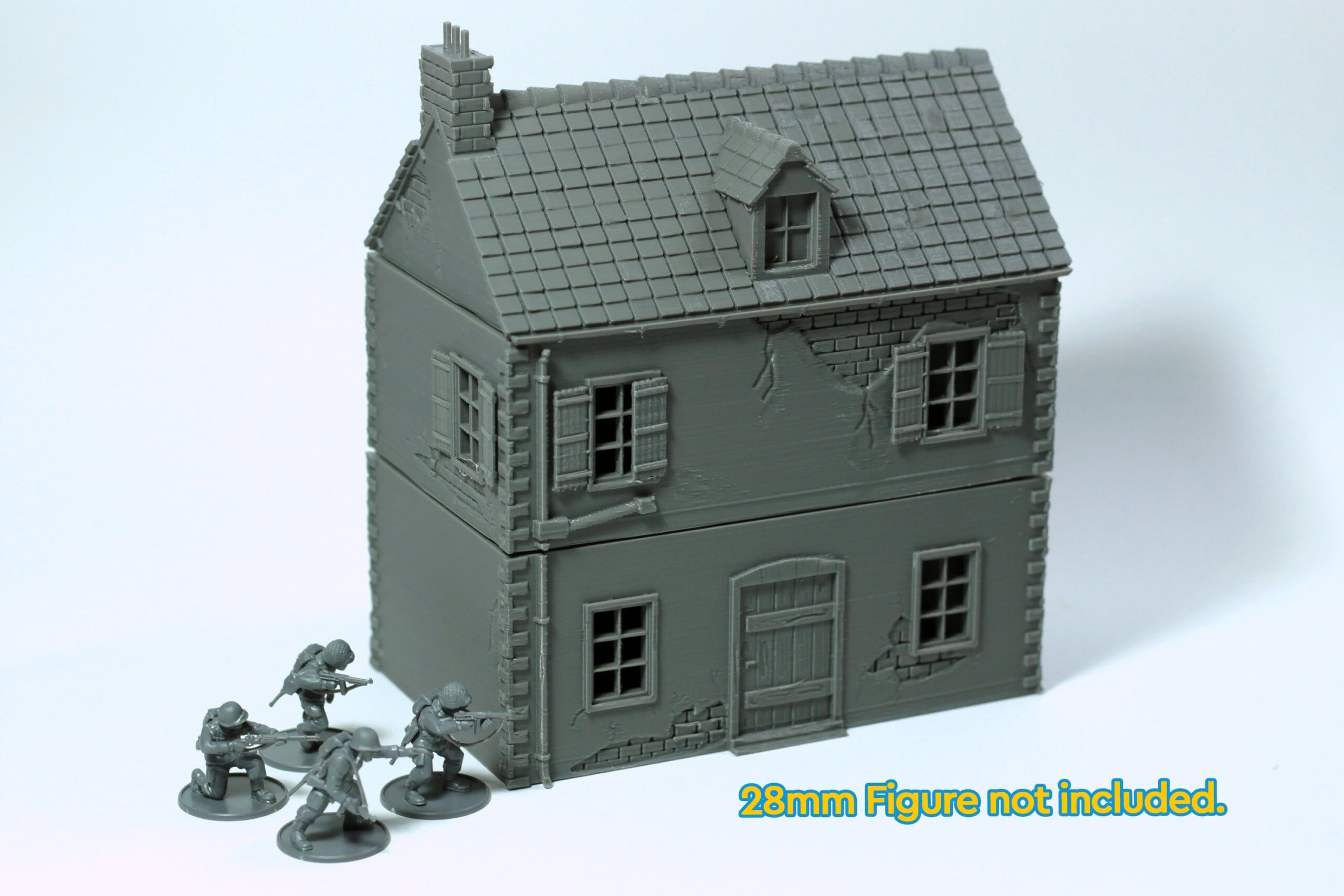 Normandy House Double Storey Type 1 by Patrick Miniatures - Wargaming3D