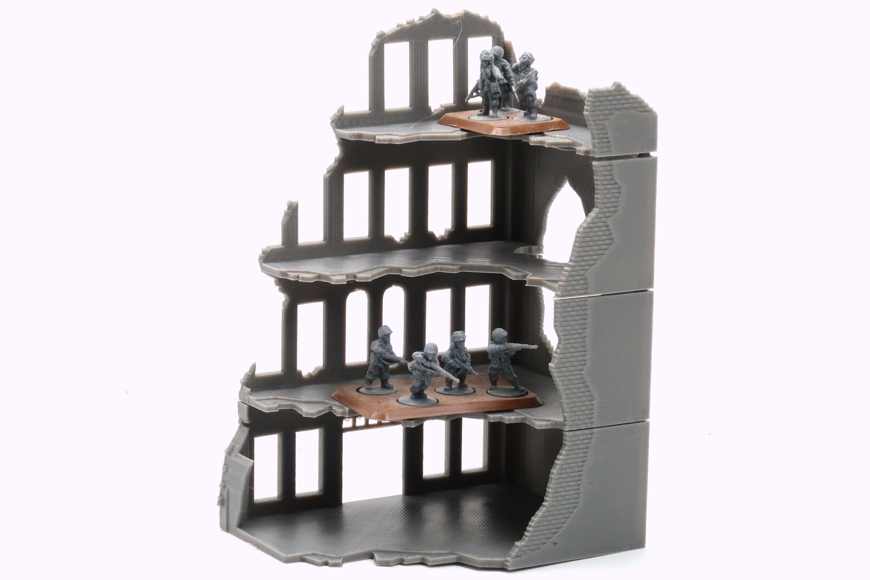Stalingrad Ruined Tenement House MST3 - WW2 Wargaming Terrain East Front by Patrick Miniatures ...