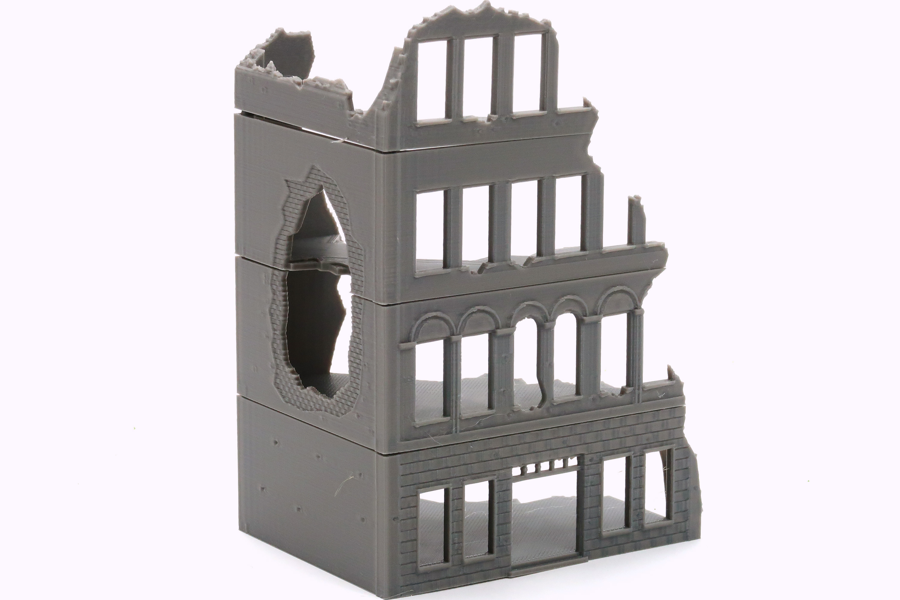 Stalingrad Ruined Tenement Set - WW2 Wargaming Terrain East Front by ...