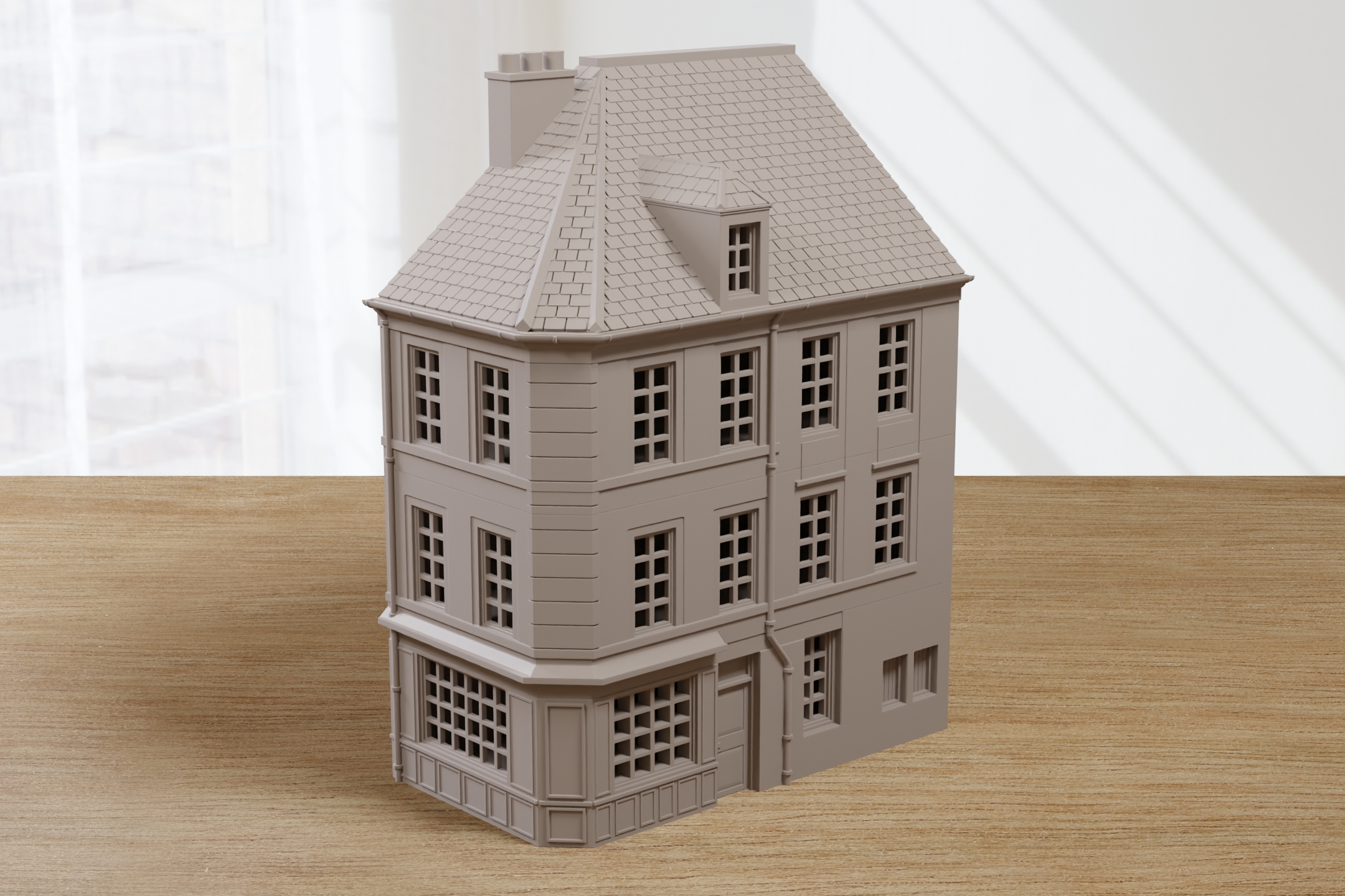 Caen Corner Building Type1 - Miniature Wargaming French Terrain WW2 by ...
