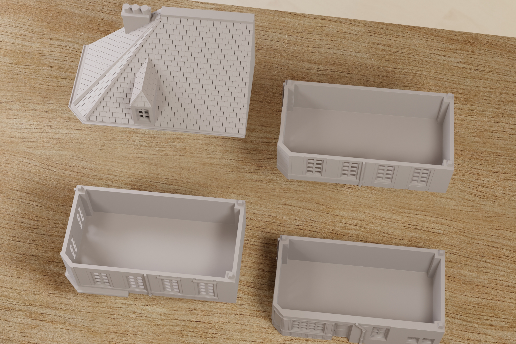 Caen Corner Building Type1 - Miniature Wargaming French Terrain WW2 by ...