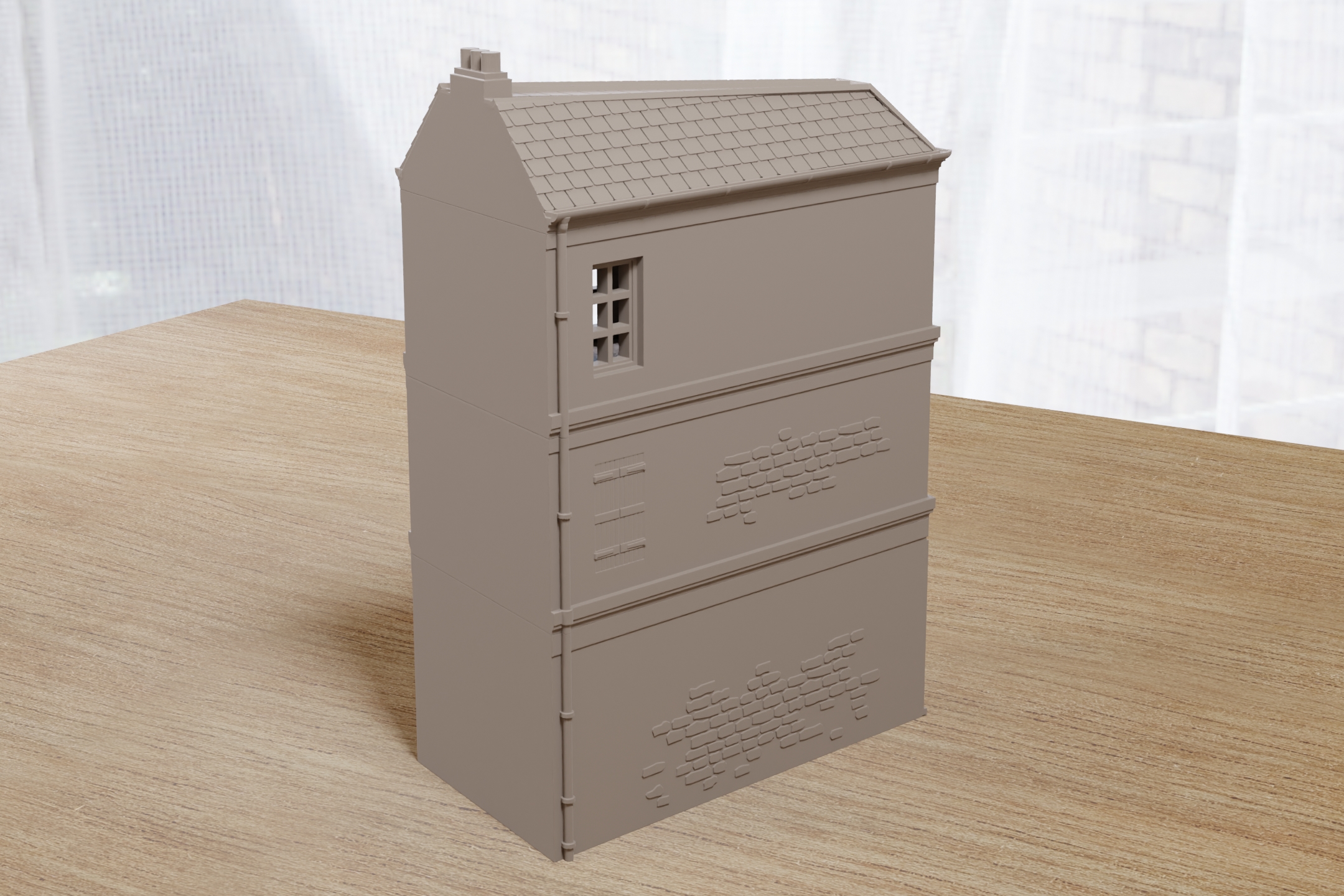 Caen Corner Building Type4 - Miniature Wargaming French Terrain WW2 by ...