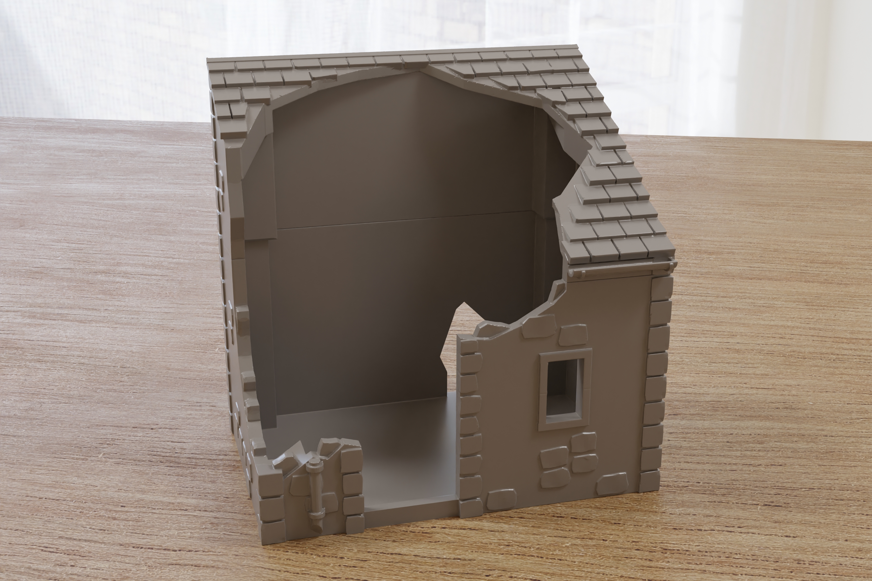 Normandy Destroyed Small Shed 1 - Wargaming Terrain French House by ...