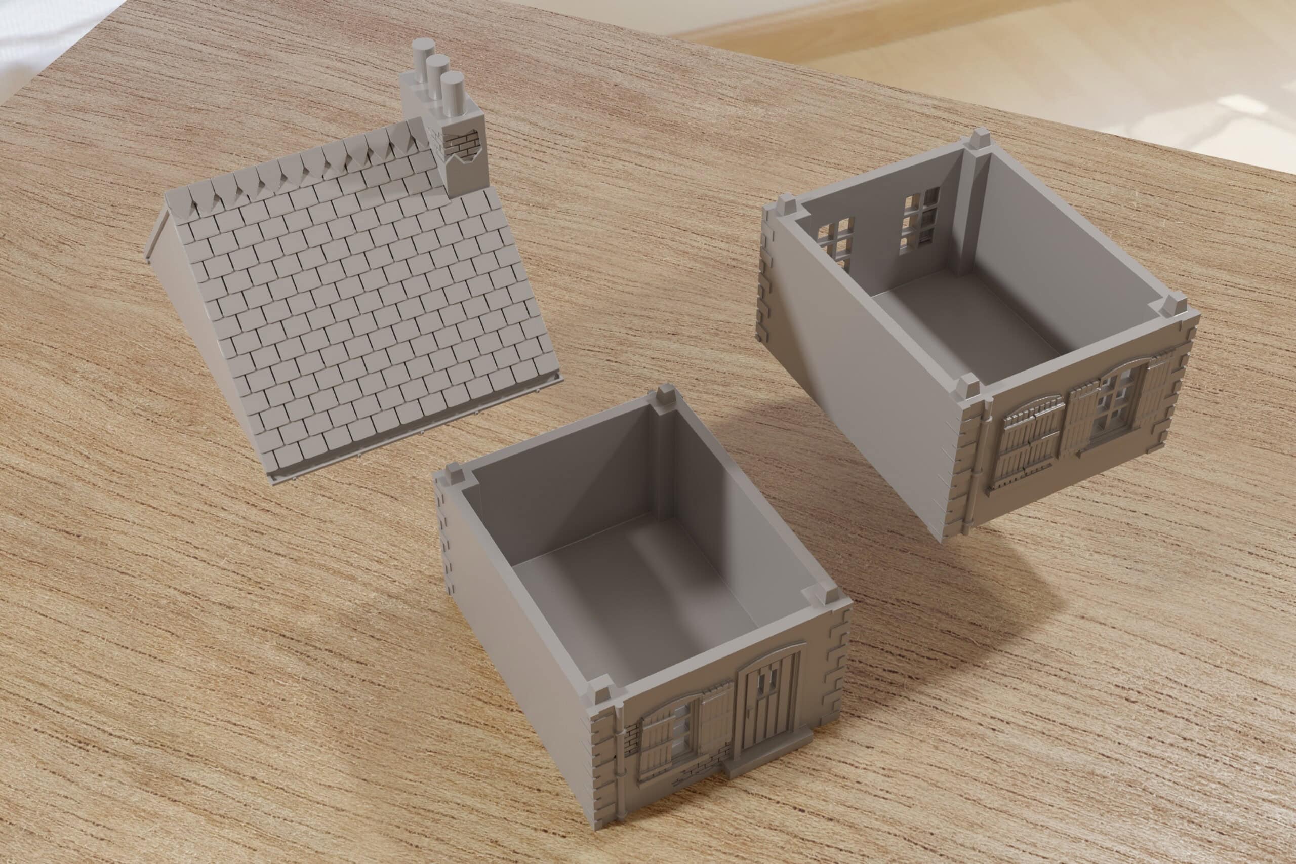 Normandy Village House Double Storey Type 4 by Patrick Miniatures ...