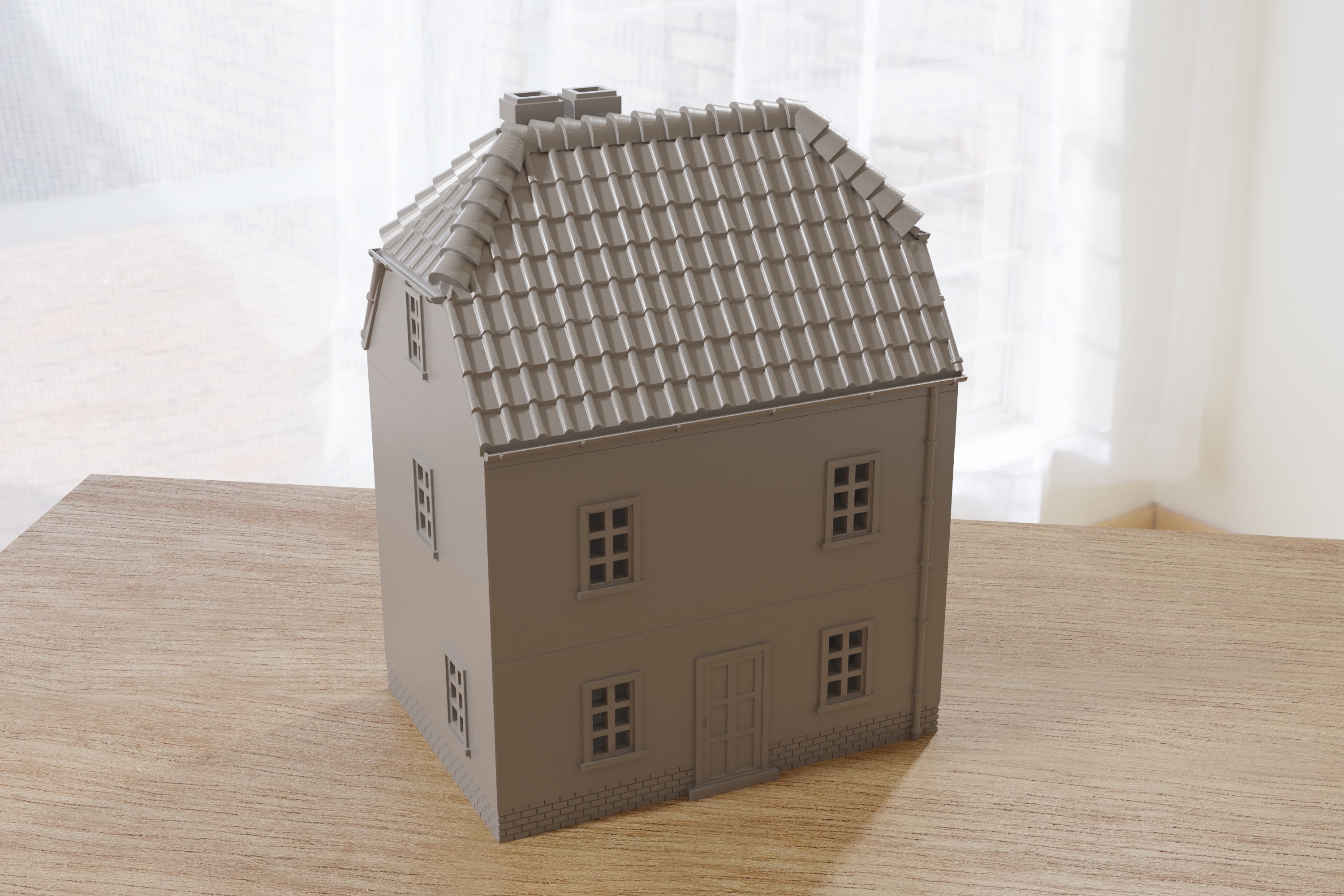 German Village House Double Storey Classical Roof DS2 by Patrick ...