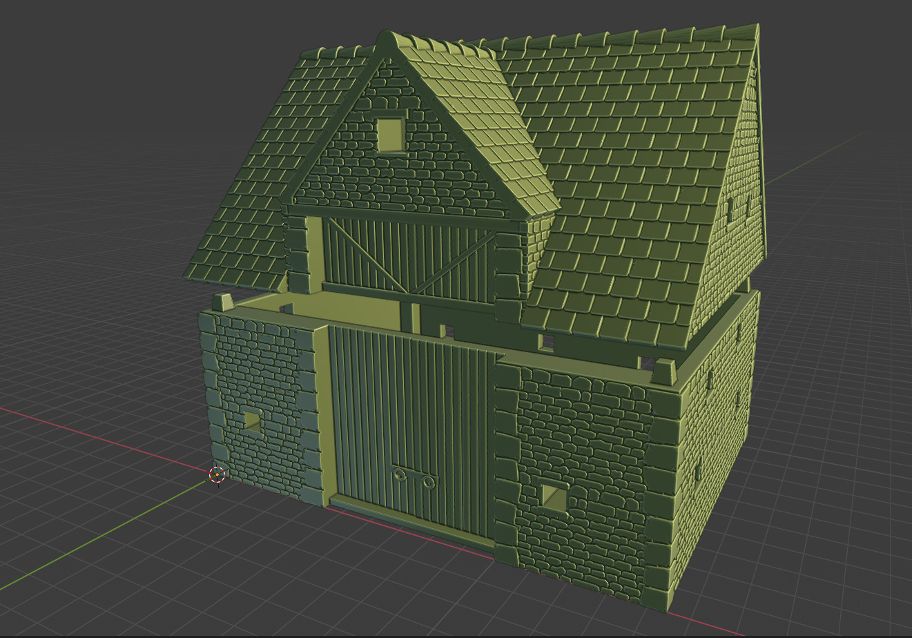 Normandy Farm - Barn - Wargaming Terrain France by Patrick Miniatures ...