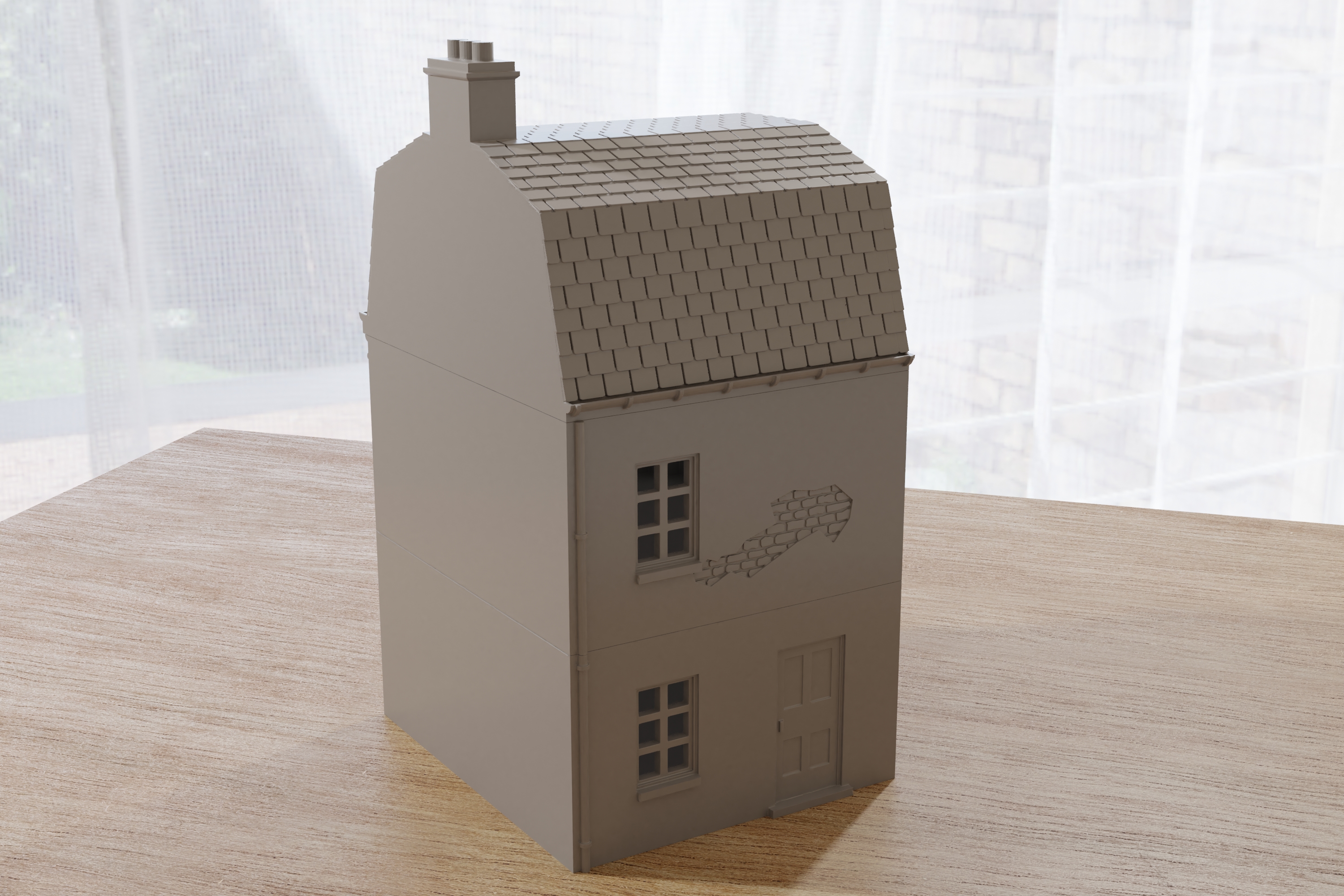 Sainte-Mère-Église French Row House Cottage DS T4 - Wargaming Terrain ...